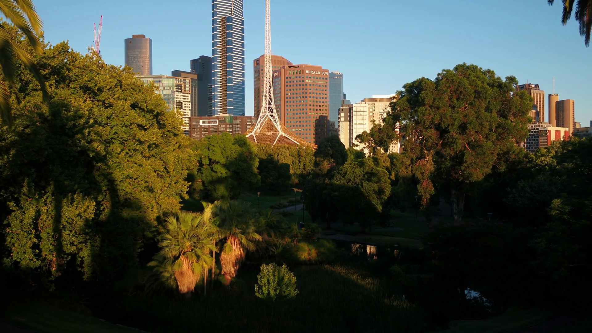 Aerial Australia Melbourne April 2018 Sunny Stock Footage SBV-323048385 ...