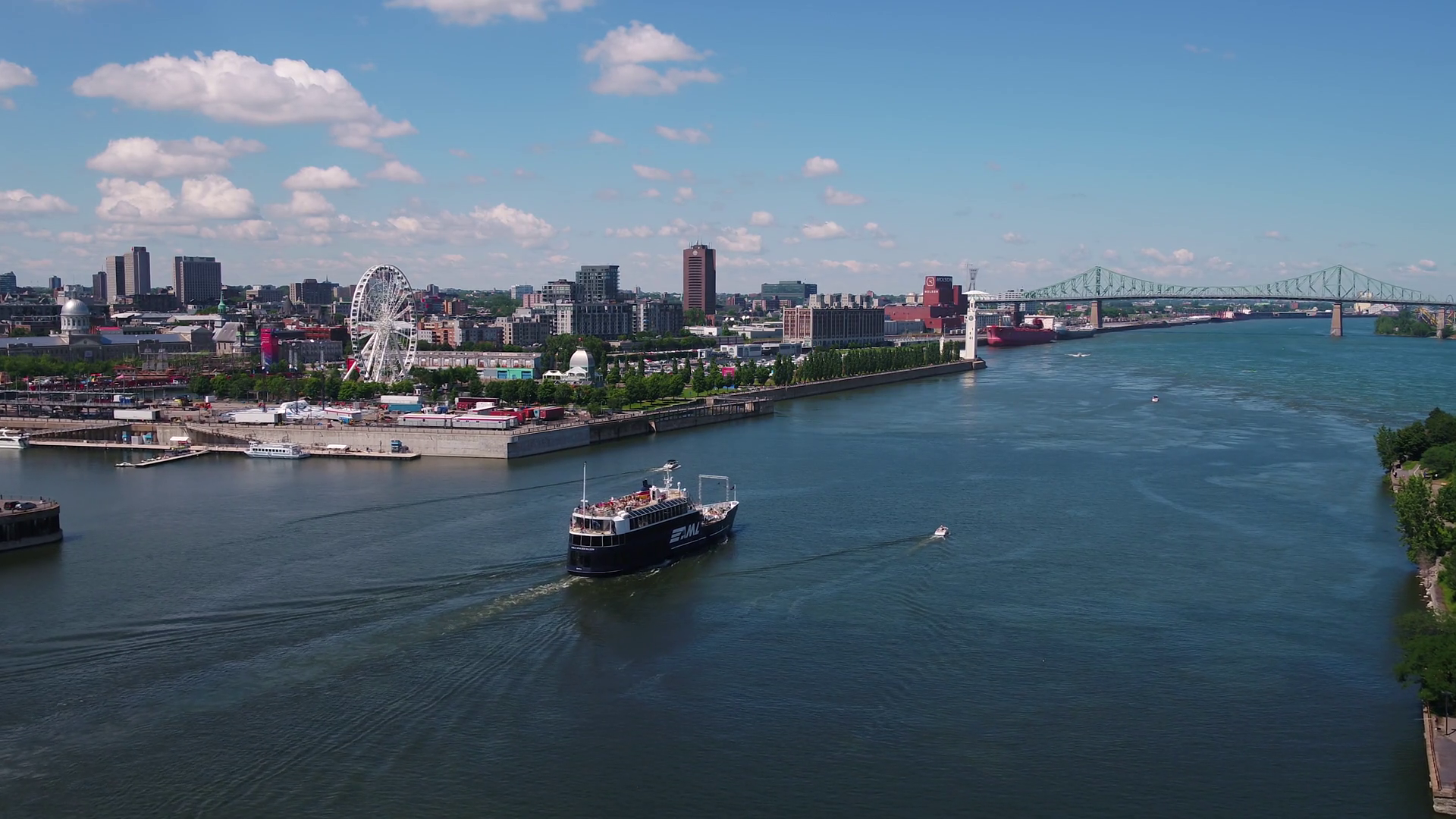 Aerial Canada Montreal July 2017 Sunny Day Stock Footage SBV-317779286 ...