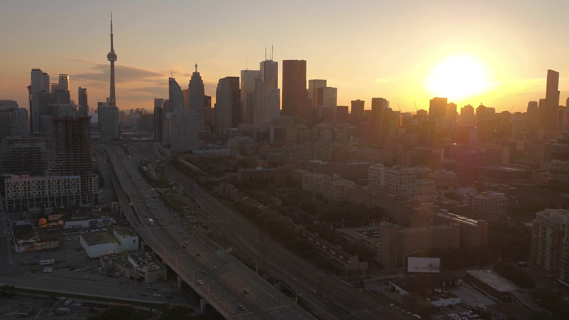 Aerial Canada Toronto July 2017 Sunset 4k Stock Footage SBV-317782399 ...