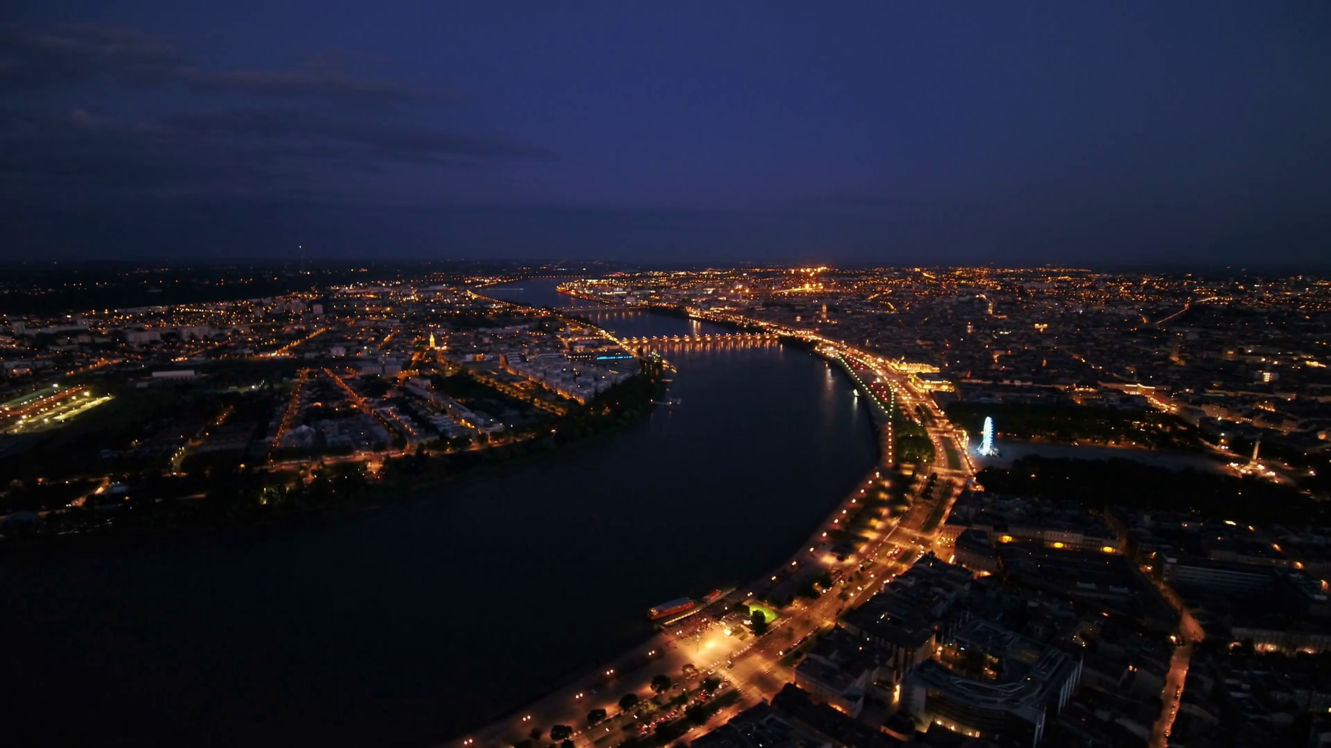 Aerial France Bordeaux June 2018 Sunset 30mm Stock Footage SBV ...
