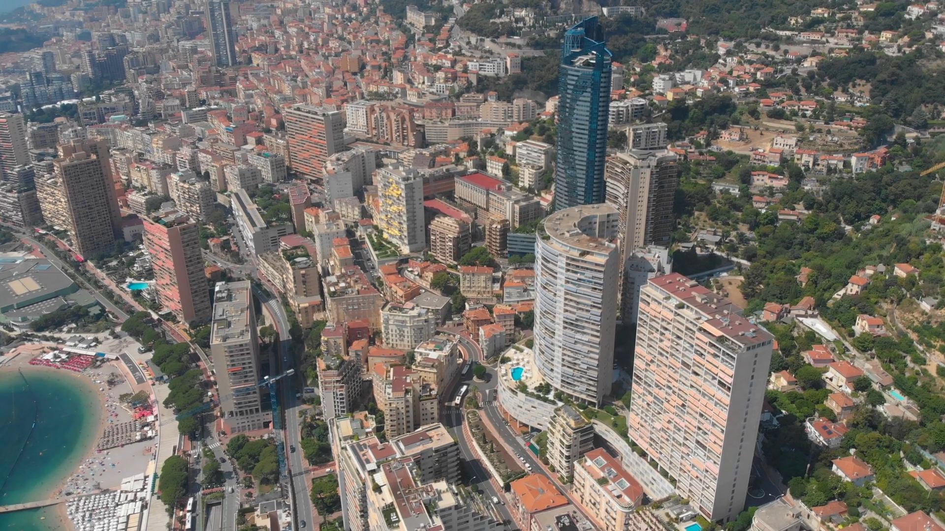 Aerial France Monaco June 2018 Sunny Day Stock Footage SBV-332296533 ...