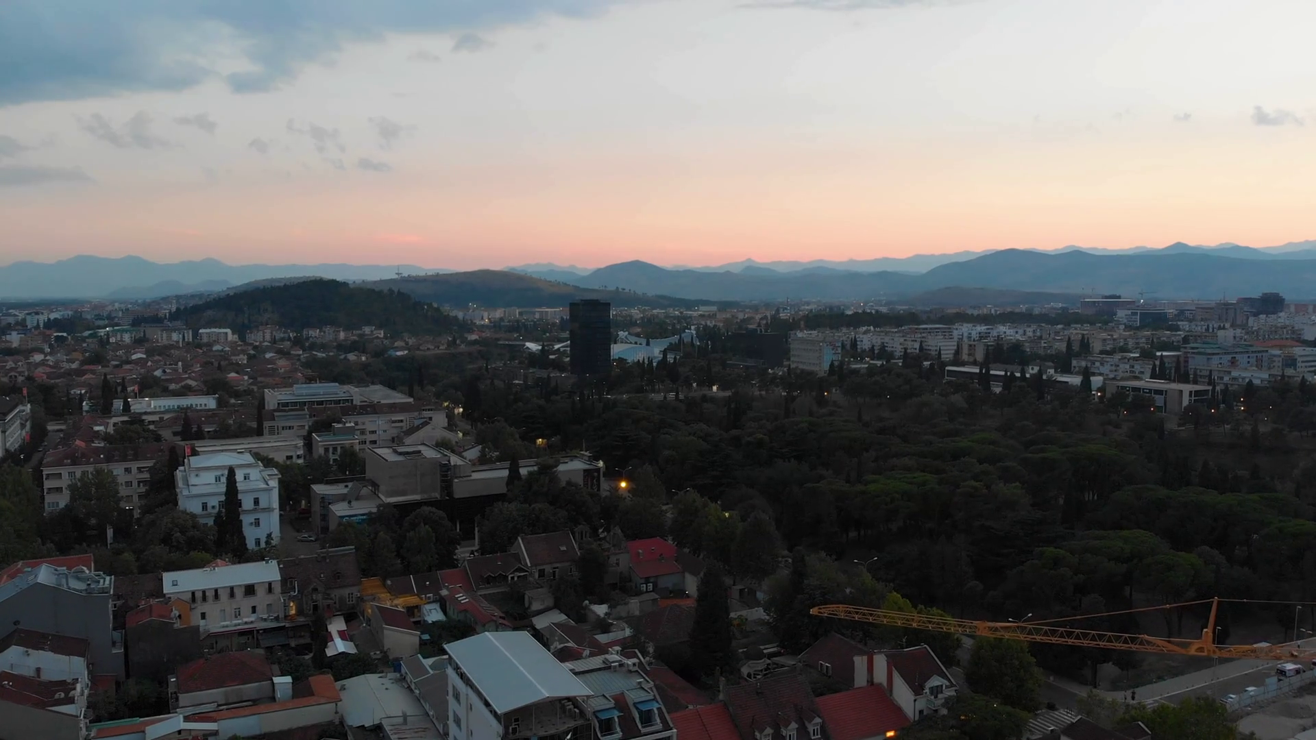 Aerial Montenegro Podgorica June 2018 Sunset Stock Footage SBV ...