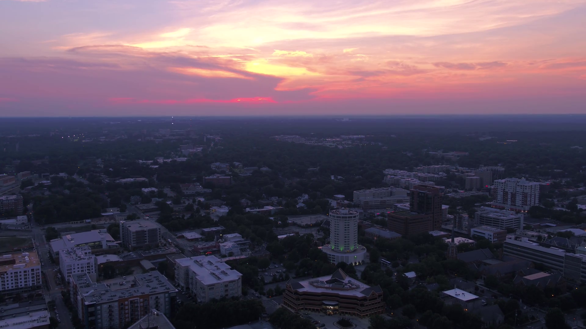 Aerial North Carolina Raleigh July 2017 Sunset 4K Inspire 2 Stock Video ...