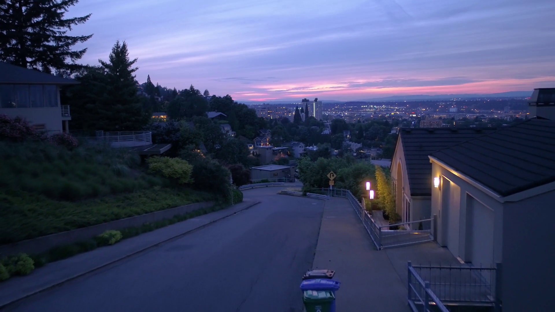 Aerial Oregon Portland June 2017 Night Dusk Stock Footage SBV-315747515 ...
