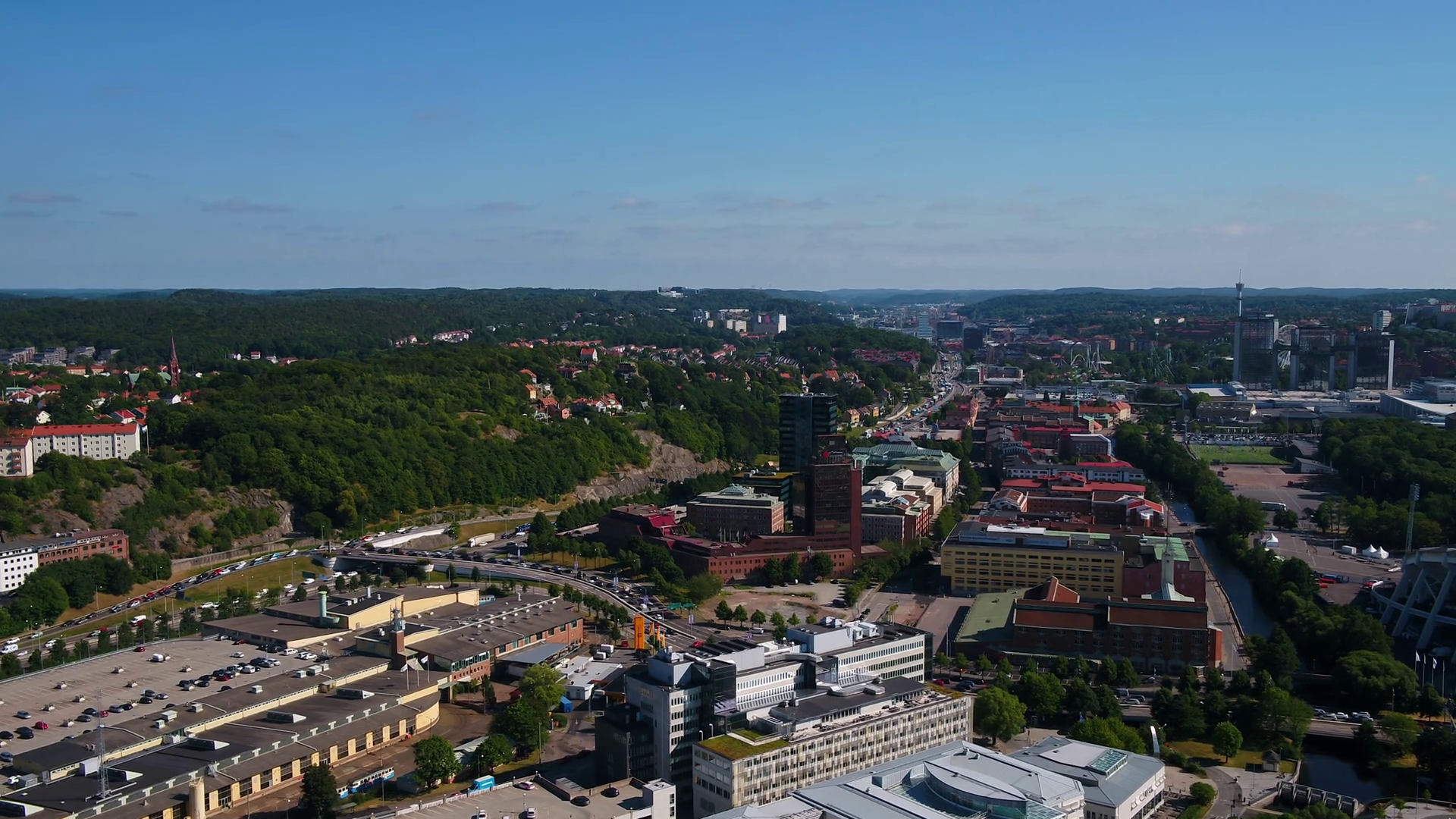 Aerial Gothenburg Sweden - Sunny Day 2018 Stock Footage SBV-332619051 ...