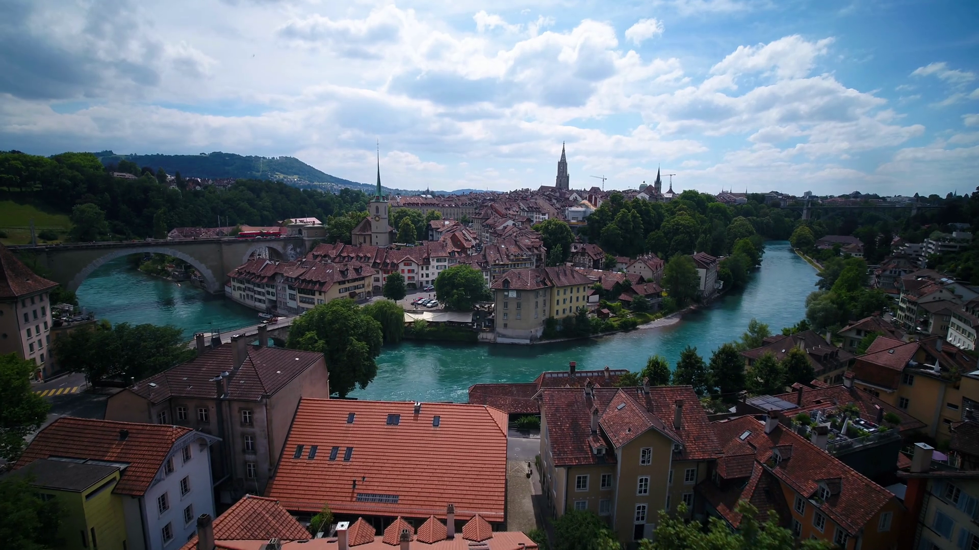 Aerial Video: Downtown Bern Switzerland - Stock Footage SBV-332678825 ...