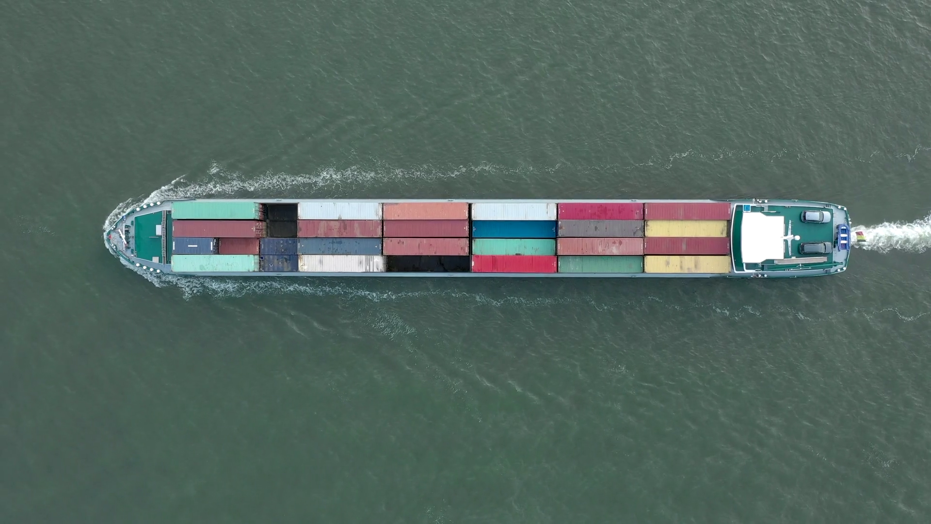 Bird's Eye View Of Cargo Shipping Container Stock Footage SBV-348375237 ...