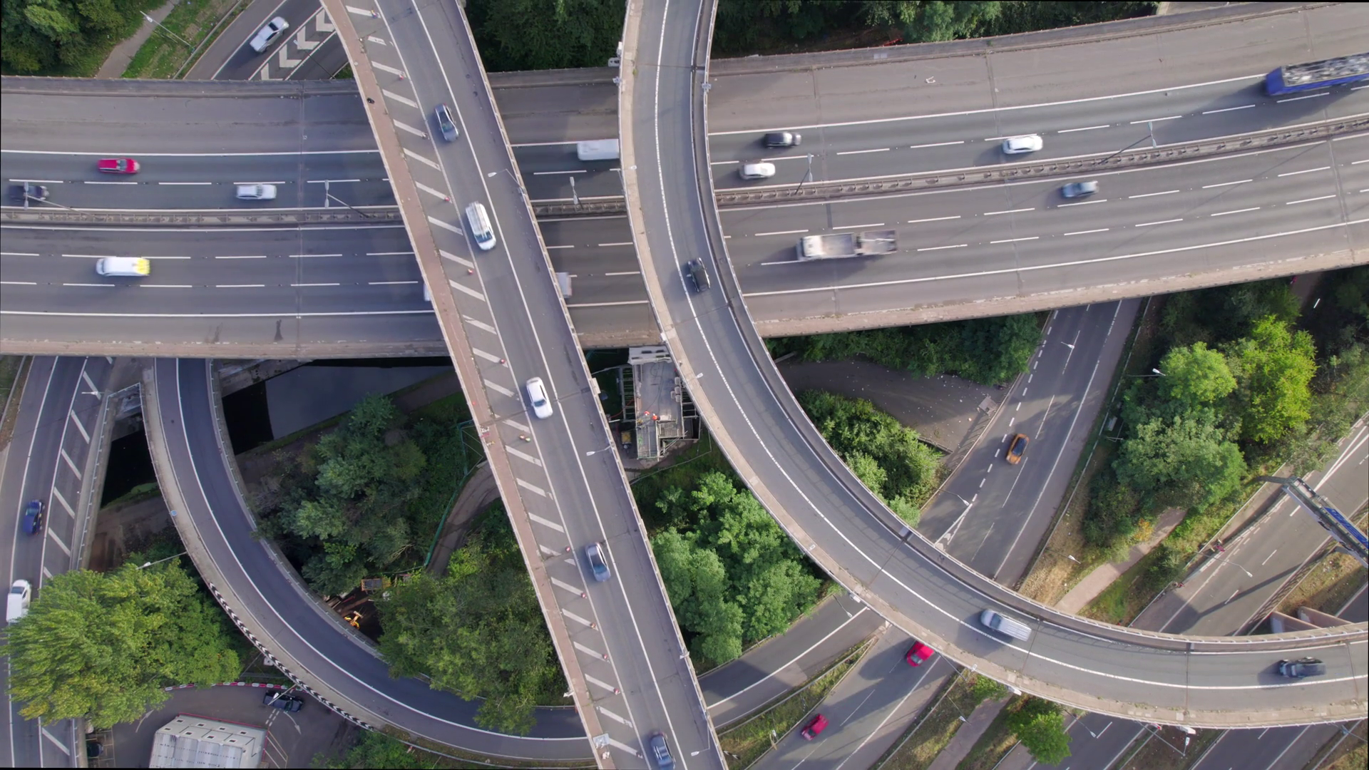Vehicles Driving On Spaghetti Interchange Stock Footage SBV-347371521 ...