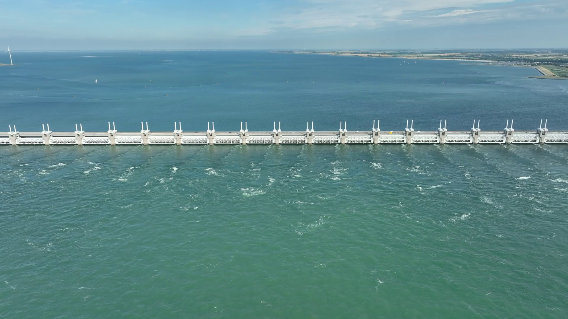 Storm Surge Barrier In Netherlands Stock Footage SBV-347305741 ...