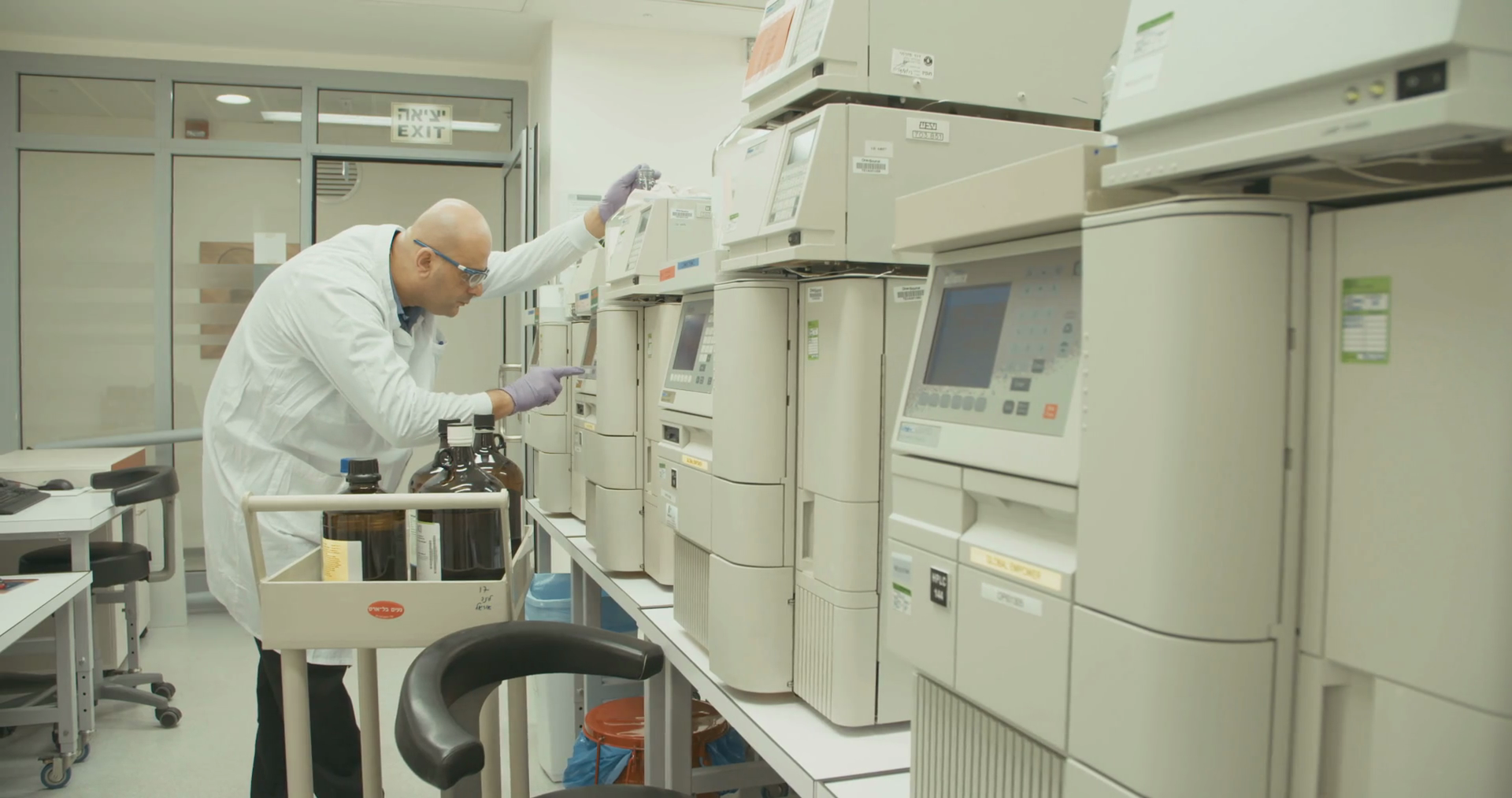 Lab Technician Working With Mass Stock Footage SBV-306851010 - Storyblocks