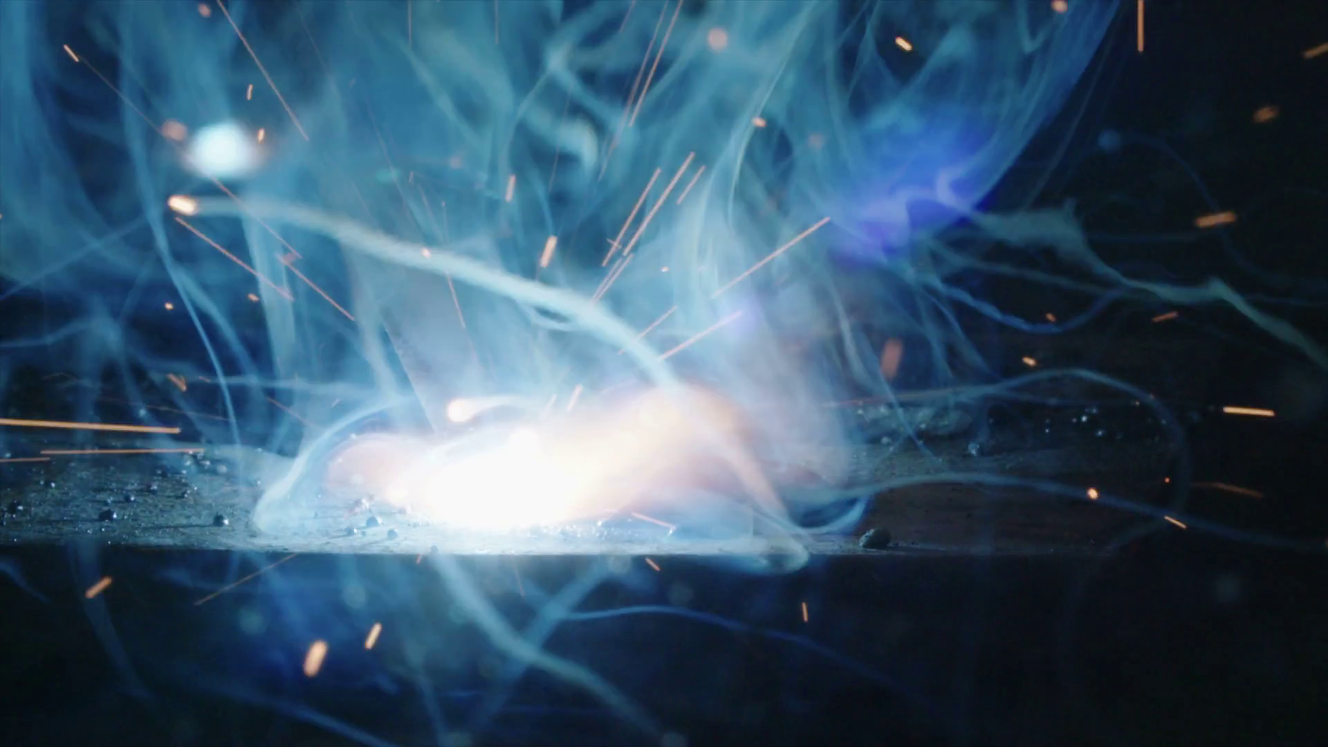 Slow Motion Macro Shot Of Arc Welding Stock Footage SBV-312062402 ...