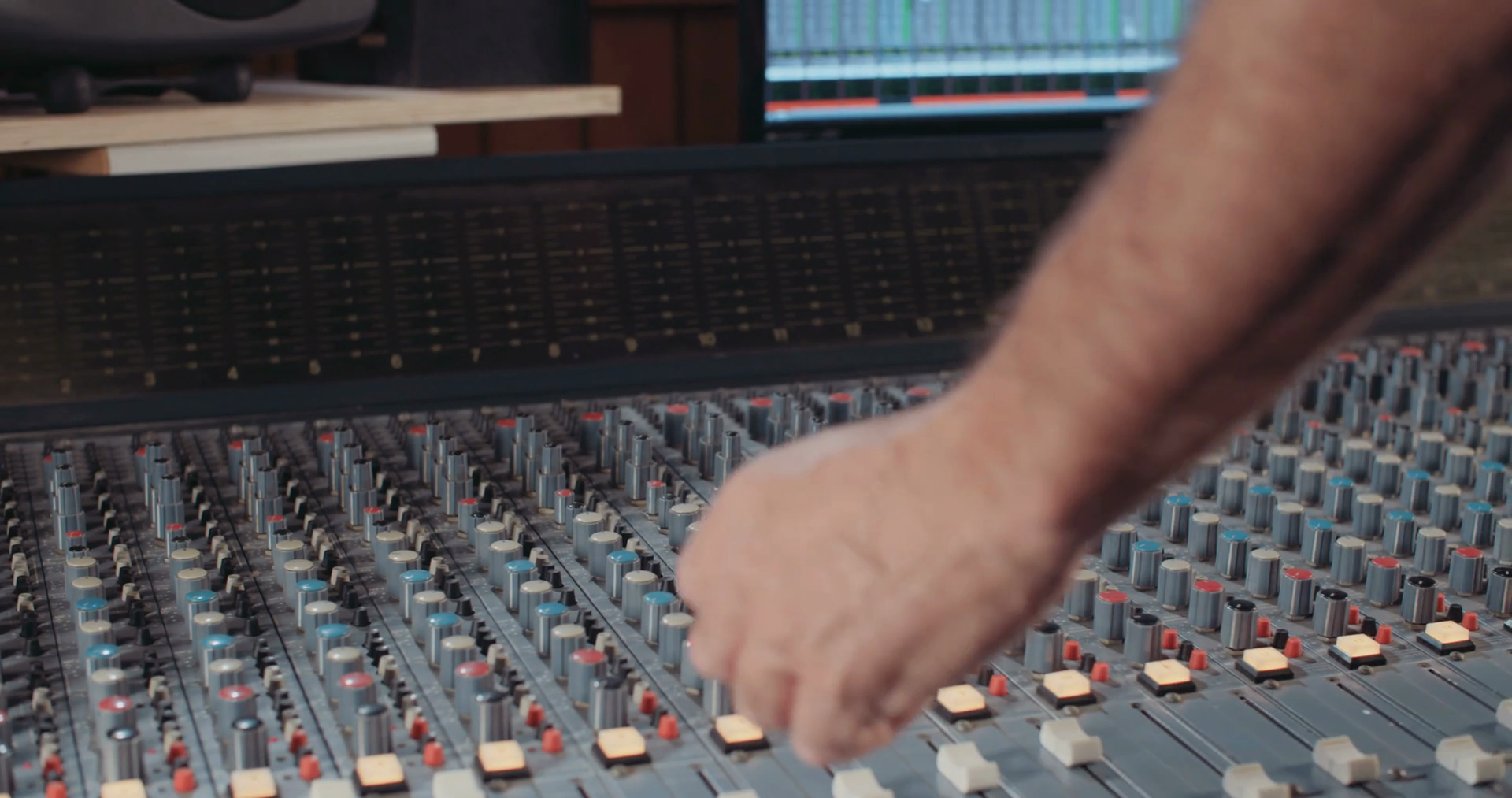 Sound Engineer Working With Mixing Console Stock Footage SBV-306434430 ...