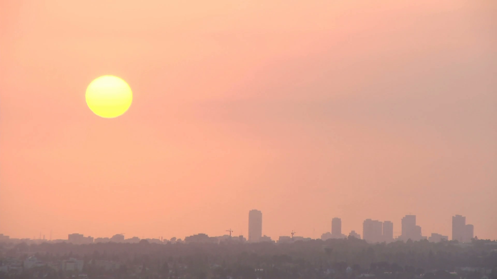 Sunset Over Tel Aviv Israel Stock Footage SBV-303920013 - Storyblocks