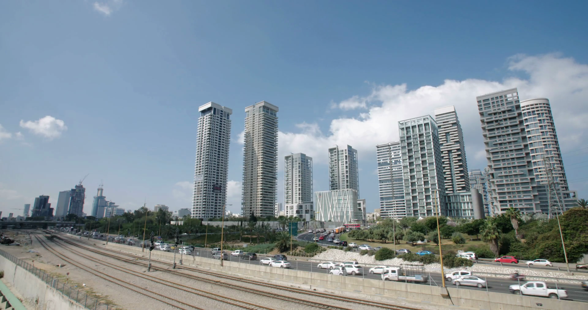 Time Lapse Of High Rise Buildings In Tel Stock Footage SBV-306257953 ...
