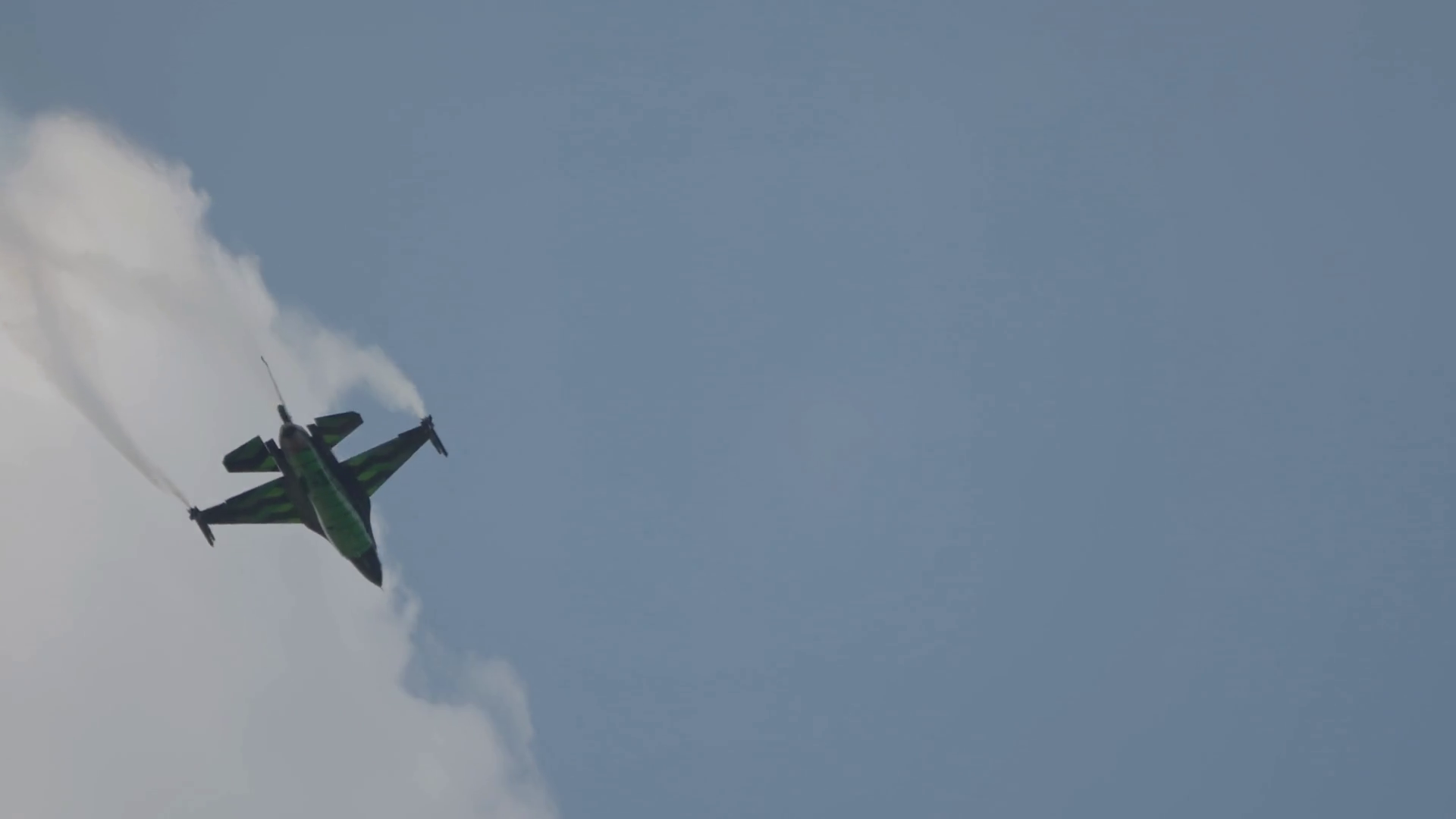 F-16 Fighter Jet Performing Maneuvers During Stock Footage SBV ...