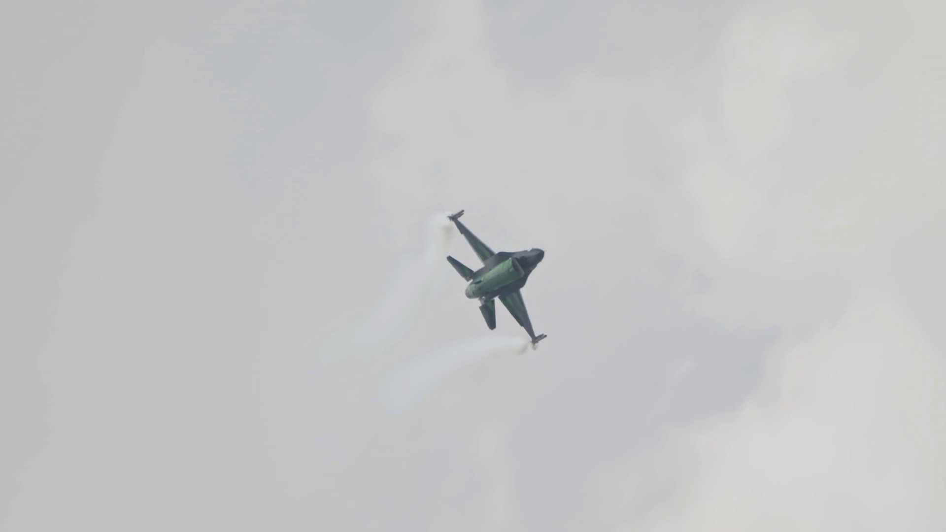 F-16 Fighter Jet Performing Maneuvers During Stock Footage SBV ...