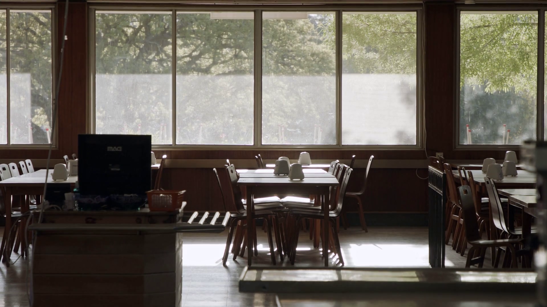 A Large Dinning Hall Closed Due To Stock Footage SBV-338343789 ...