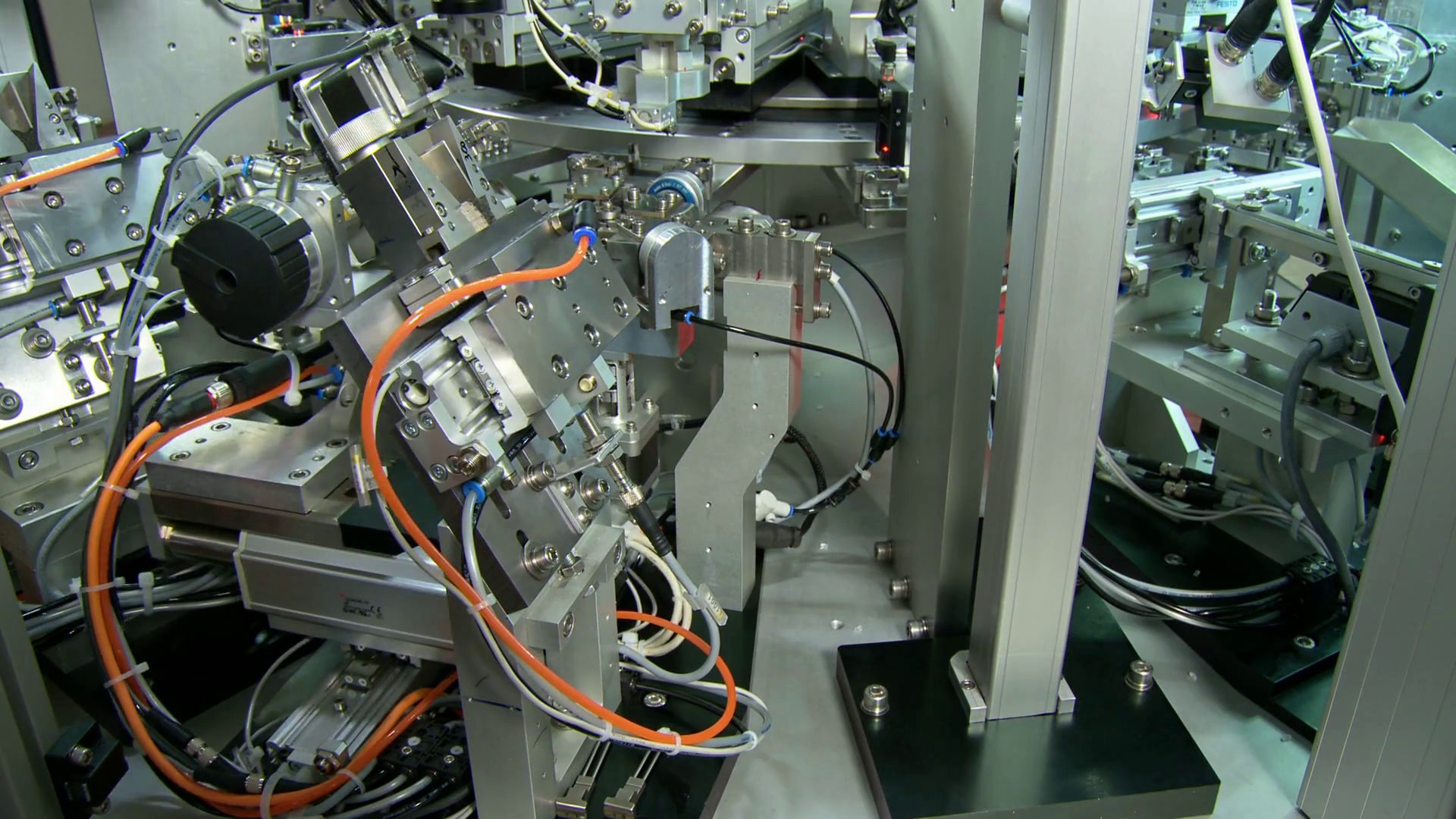 Advanced Production Line Small Parts Robotic Stock Footage SBV ...