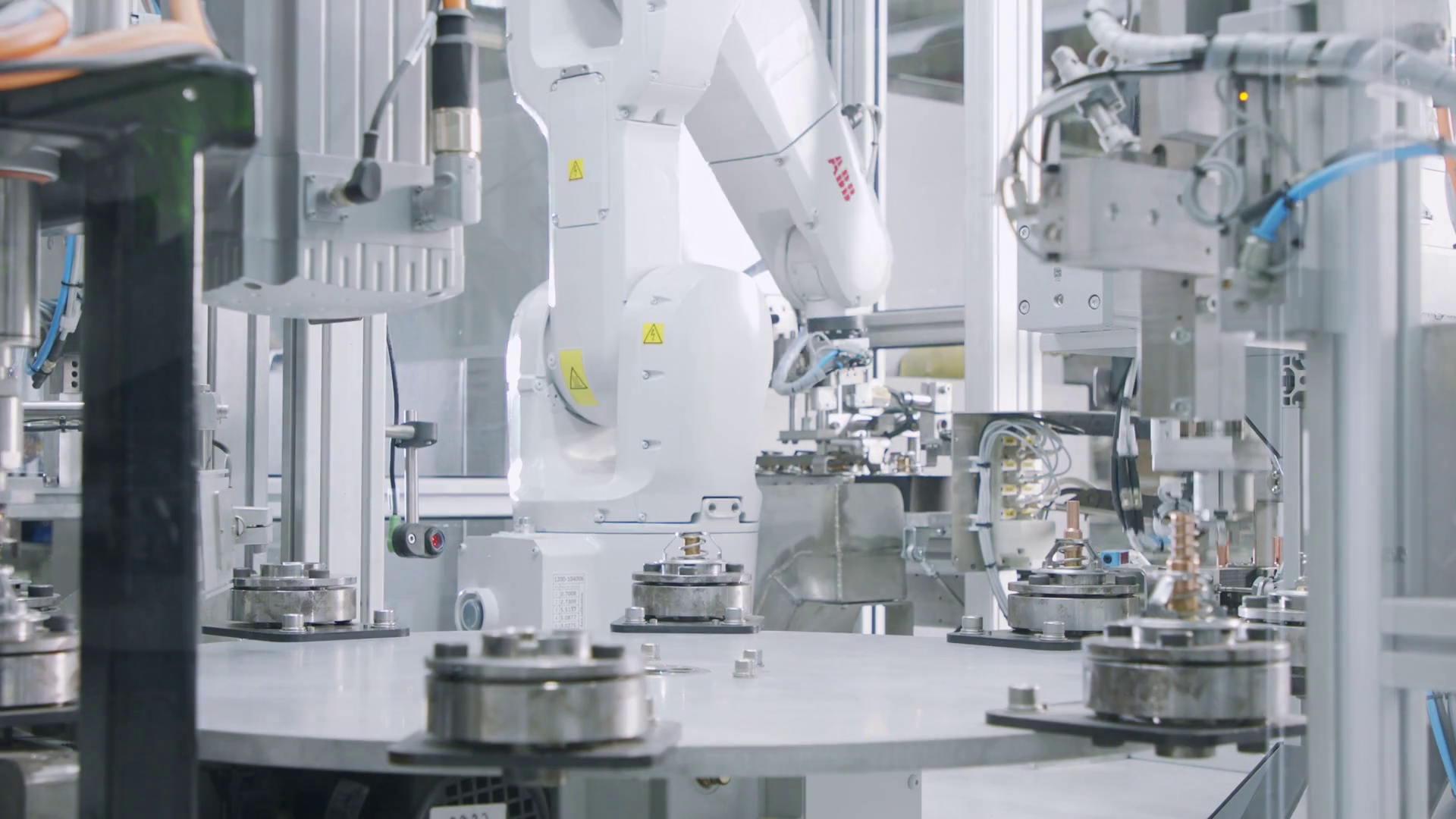 Advanced Robotic Machine Manufacturing Parts Stock Footage SBV ...