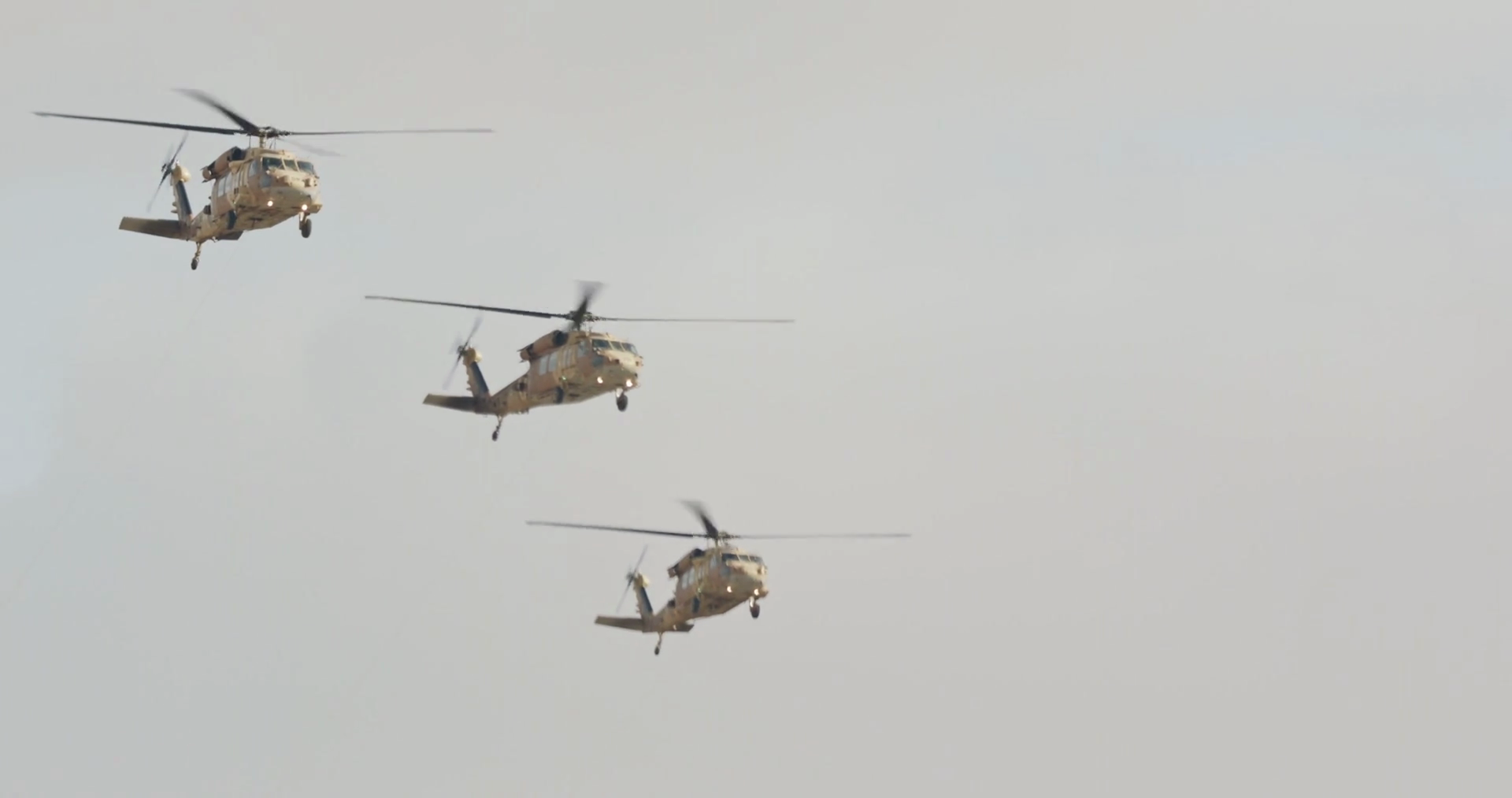 Blackhawk Military Helicopters Flying In Stock Footage SBV-330428683 ...