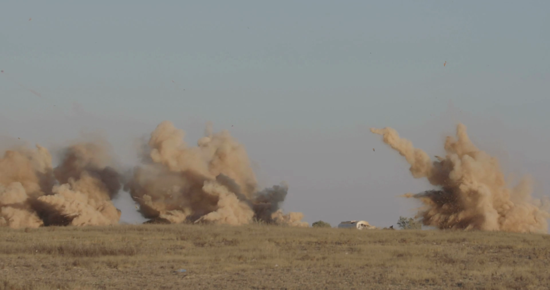 Bombs Hitting Targets During Airstrike Stock Footage SBV-315869783 ...