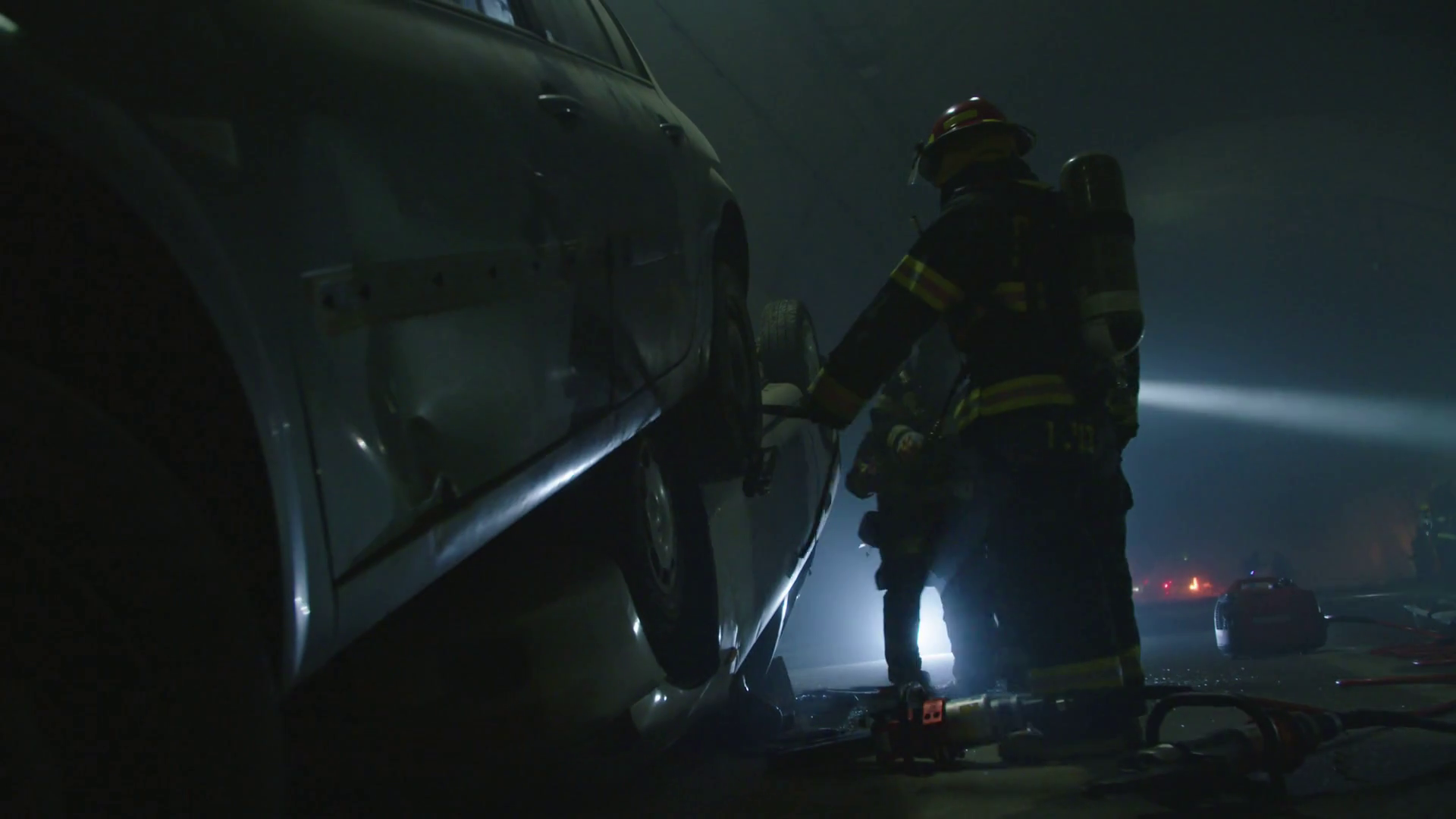 Car Accident Scene Inside Tunnel Stock Footage SBV-325179751 - Storyblocks