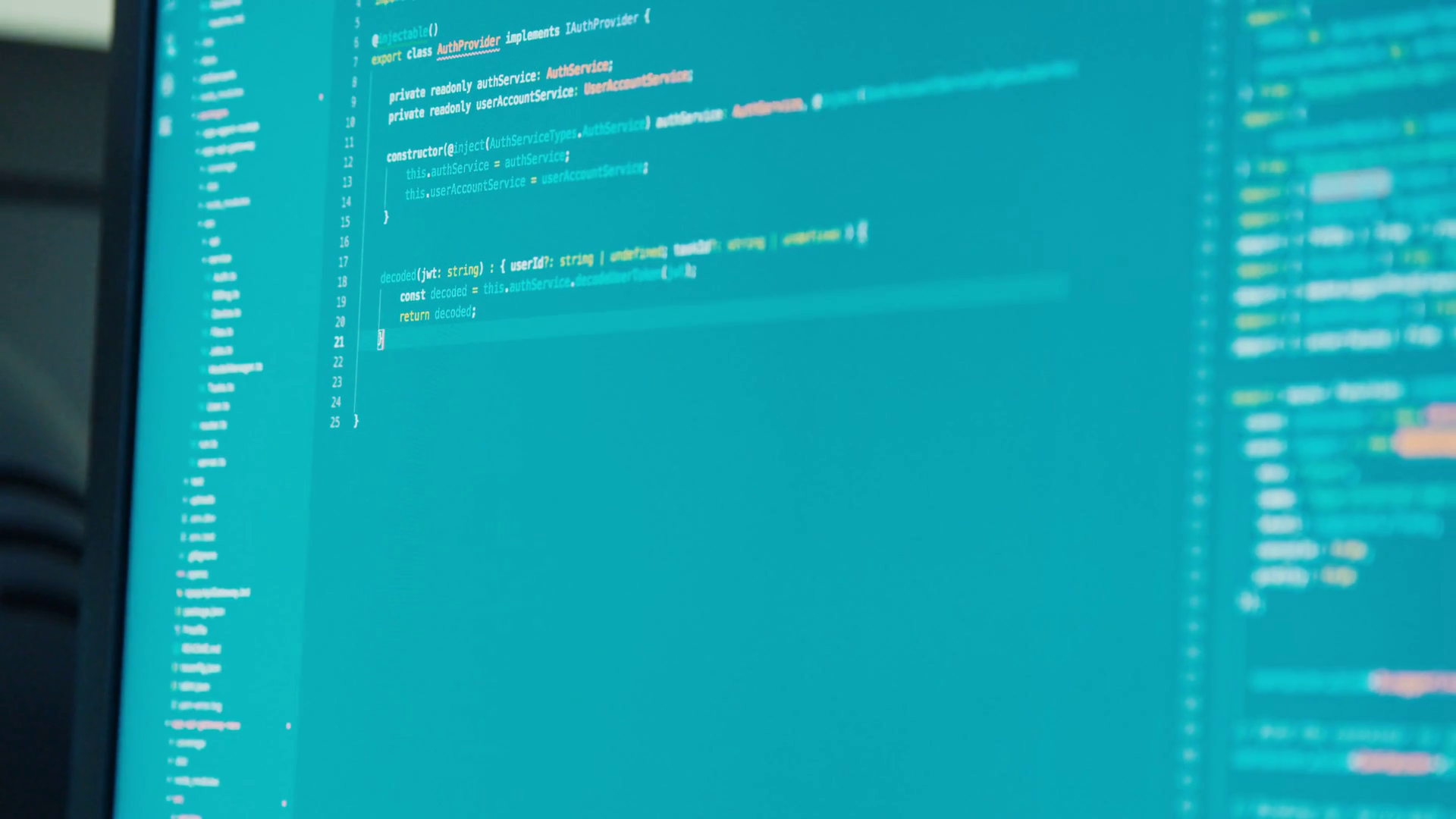 Computer Programmer Sitting In Front Of Stock Footage SBV-324741083 ...