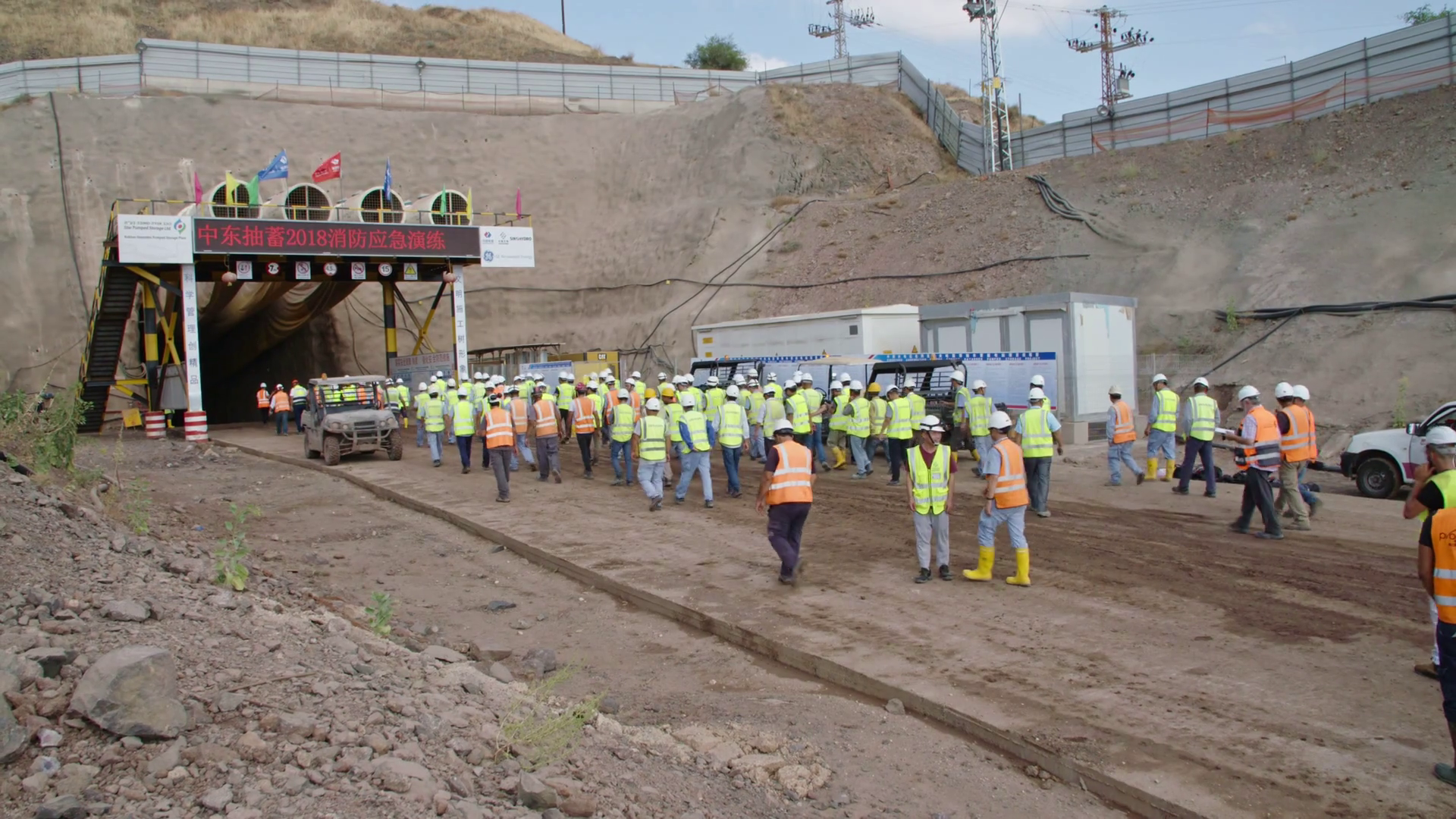 Israel July10 2018 - Construction Workers Stock Footage SBV-324963730 ...