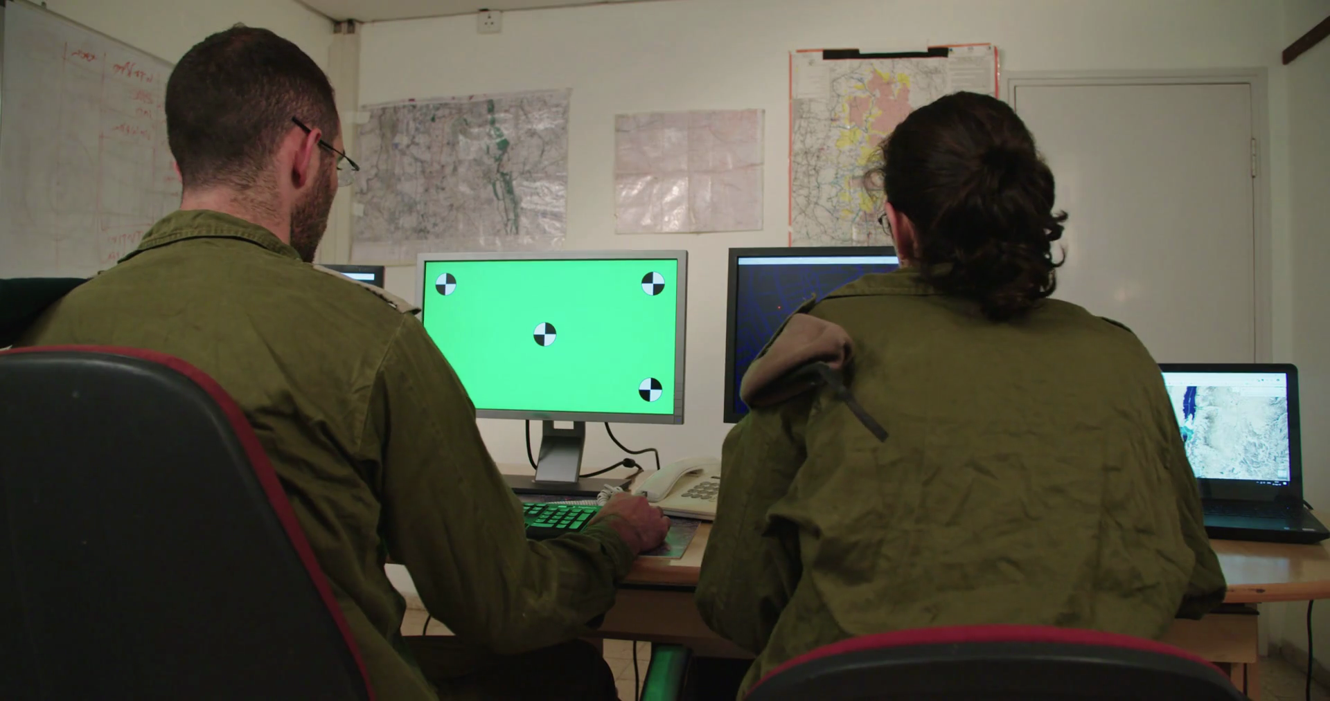 Israeli Soldiers In Military Command Control Stock Footage SBV ...