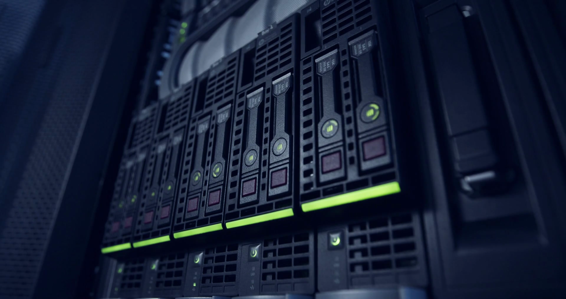 Large Computer Server Room In Data Center Stock Footage SBV-328409648 ...