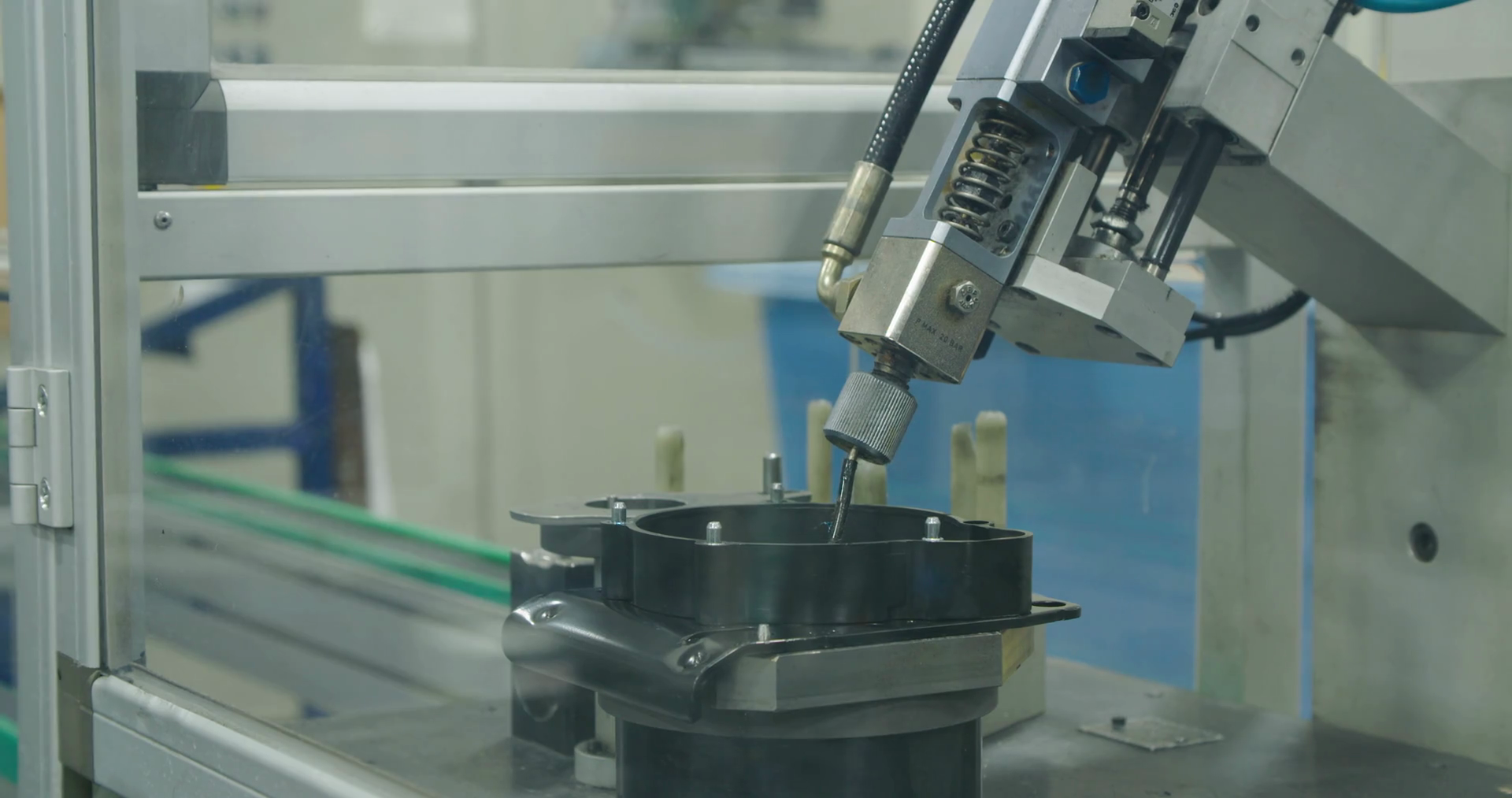 Machine In Production Line Of Parts Stock Footage SBV-318309401 ...