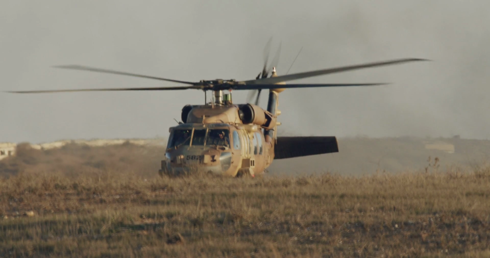 Military Blackhawk Helicopter During Rescue Stock Footage SBV-330428834 ...