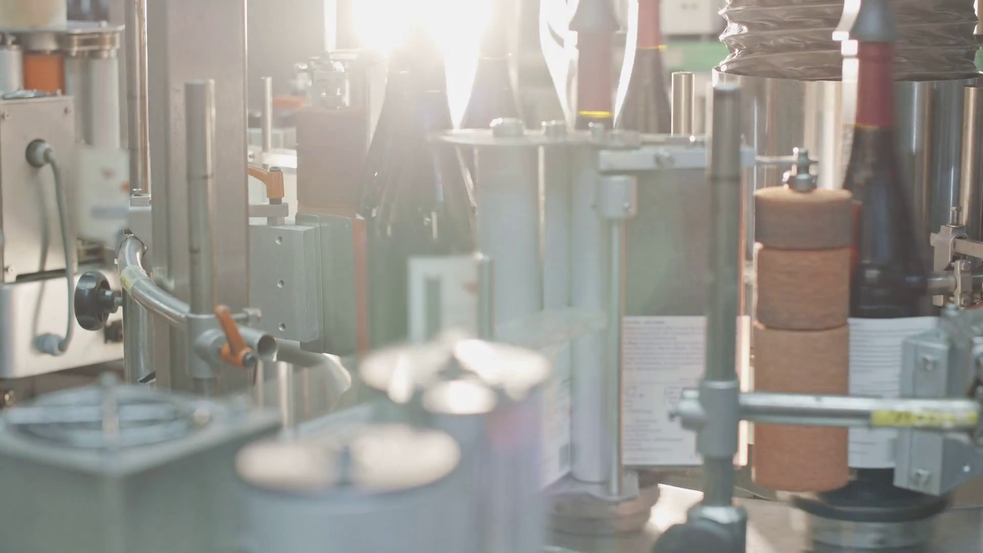 Red Wine Bottles Labeling Process In Wine Stock Footage SBV-330797962 ...