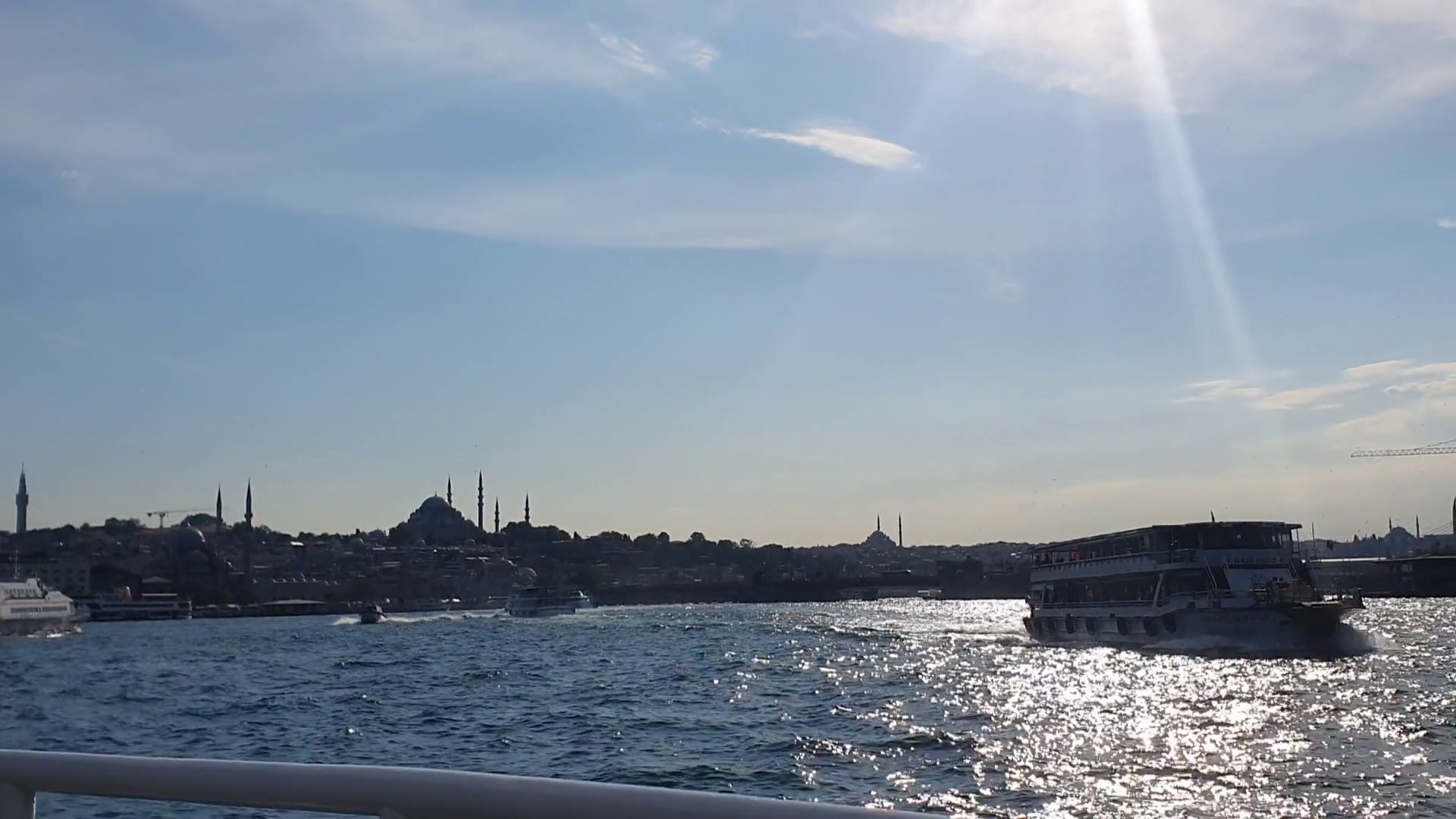 View Of Bosphorus Strait In Istanbul Turkey Stock Footage SBV-352393336 ...