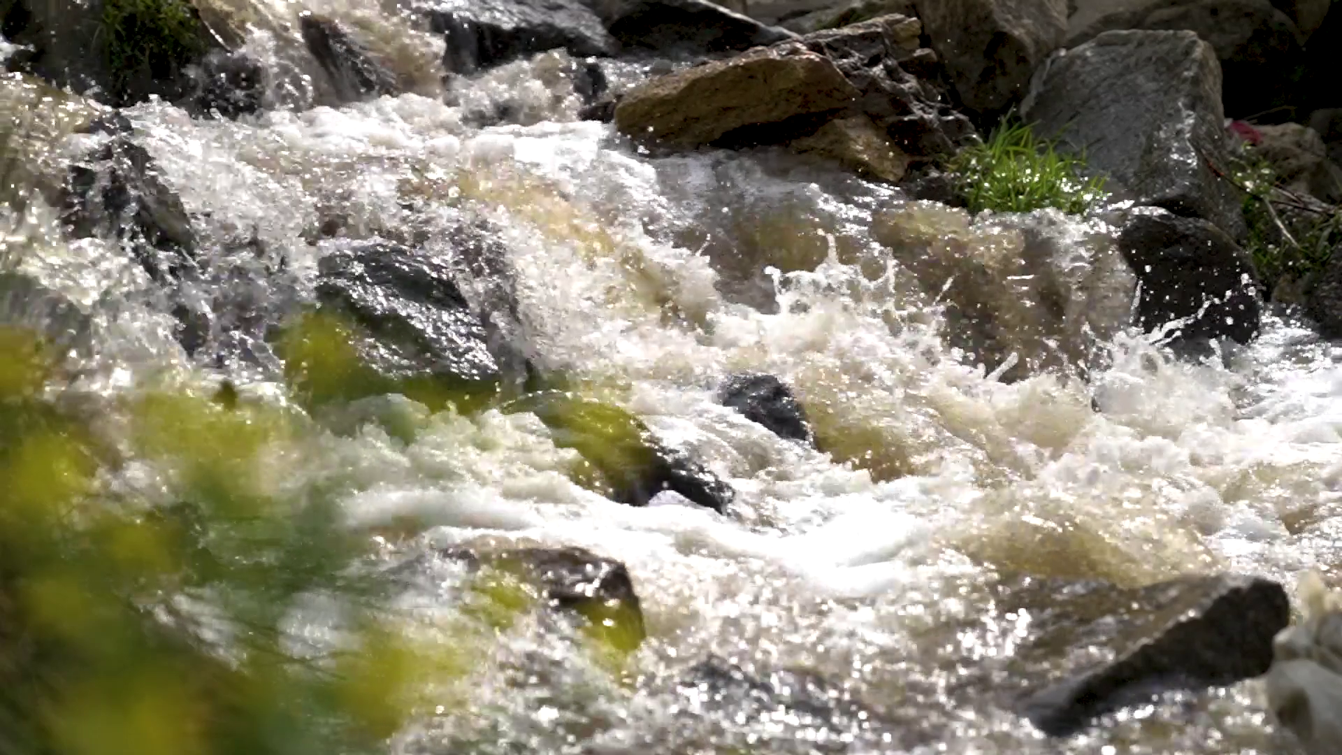 View Of Spring Nature River In Slow Motion Stock Footage SBV-347678367 ...