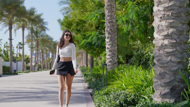 Beautiful Woman Walking Stock Footage: Royalty-Free Video Clips ...