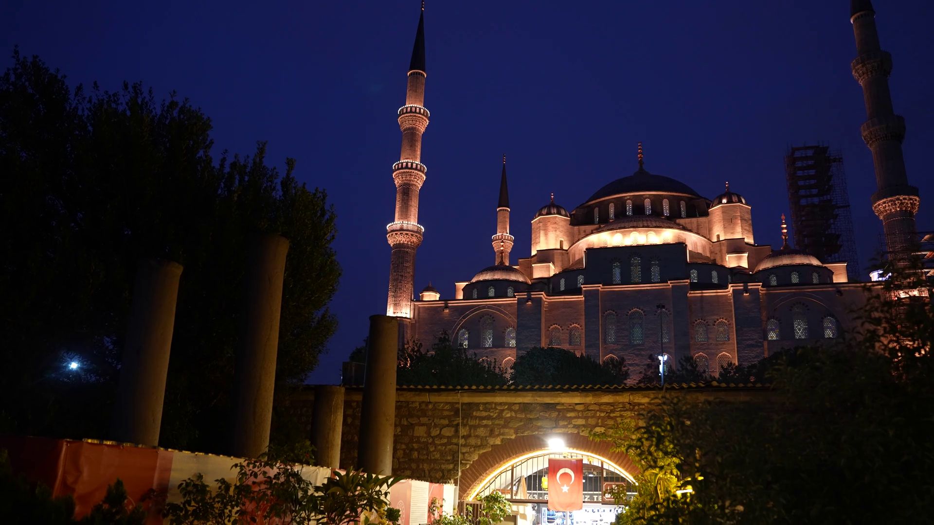 Night View Of Hagia Sophia In Istanbul Stock Footage SBV-352284329 ...