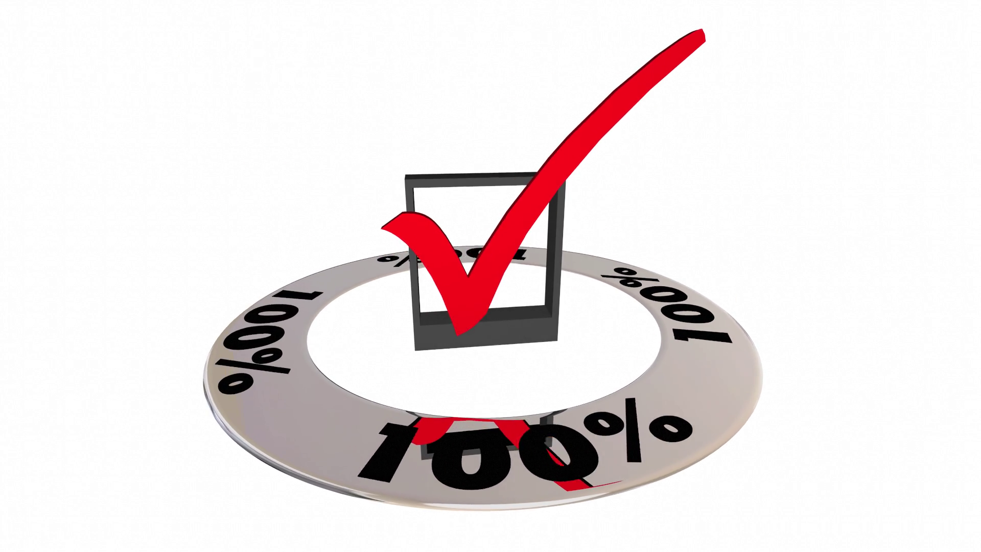 100 Percent One Hundred Full Total Score Number 3d Animation Motion ...