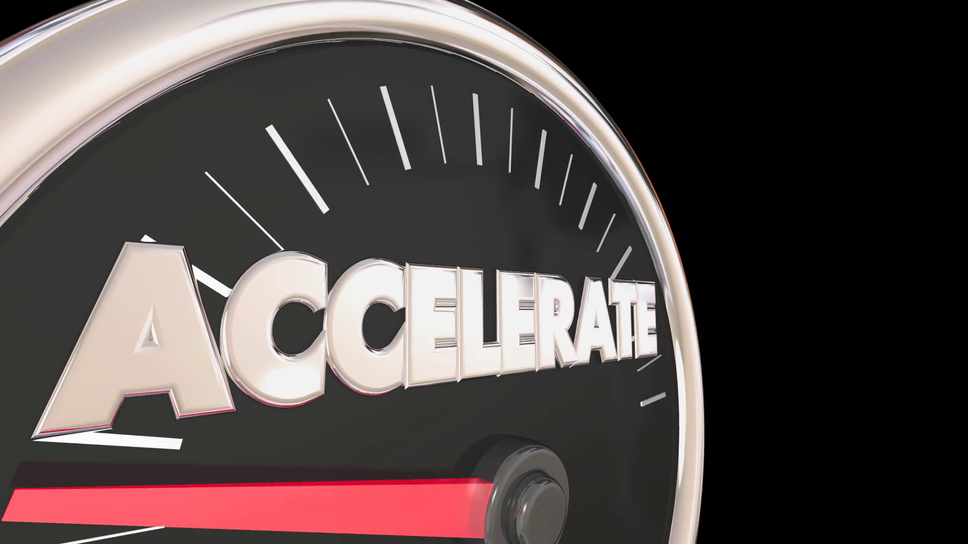 Accelerate Reach Top Level Speedometer 3d Stock Motion Graphics SBV ...