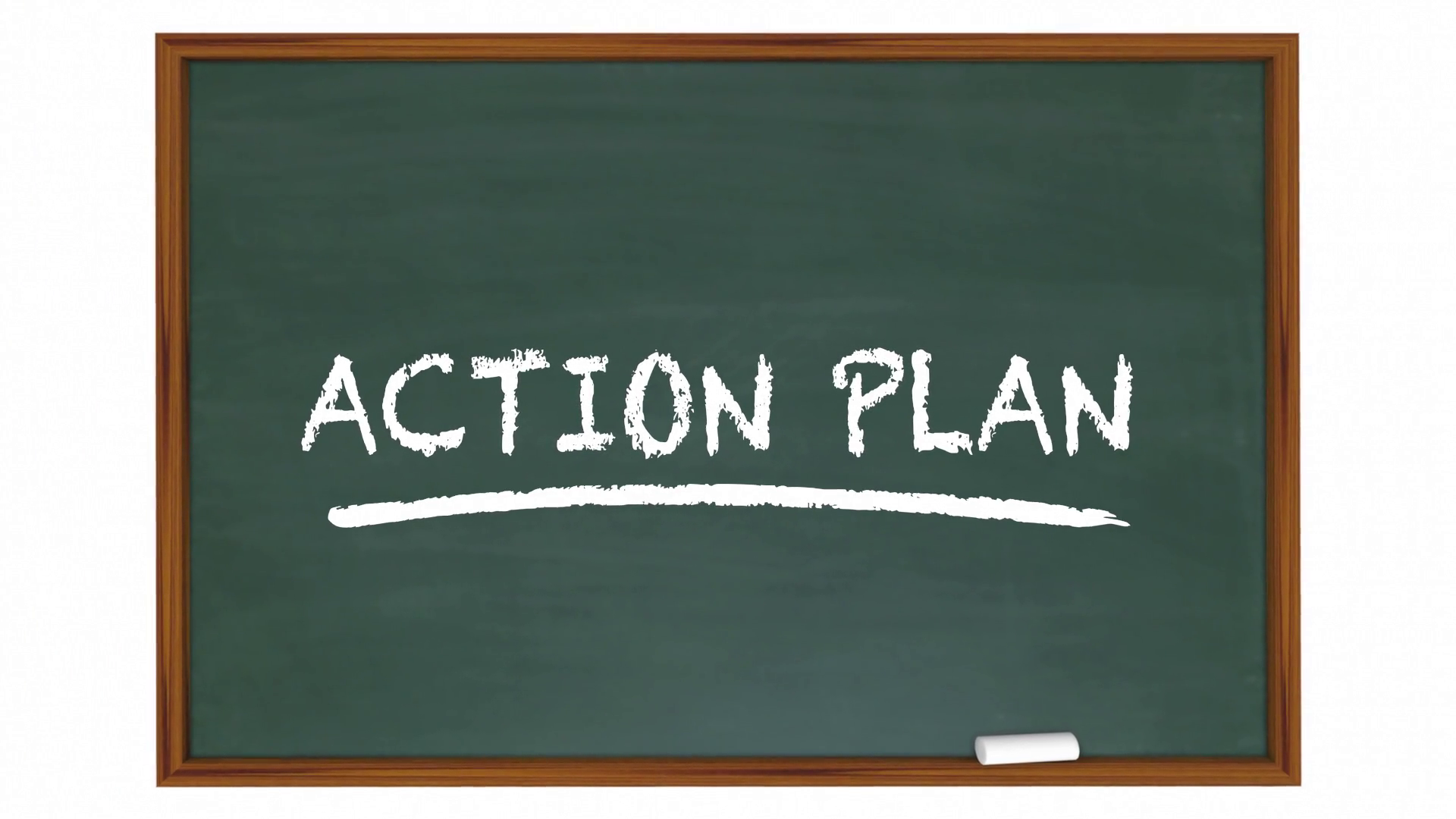 Action Plan Strategy Tactics Chalkboard 3d Animation Motion Background ...