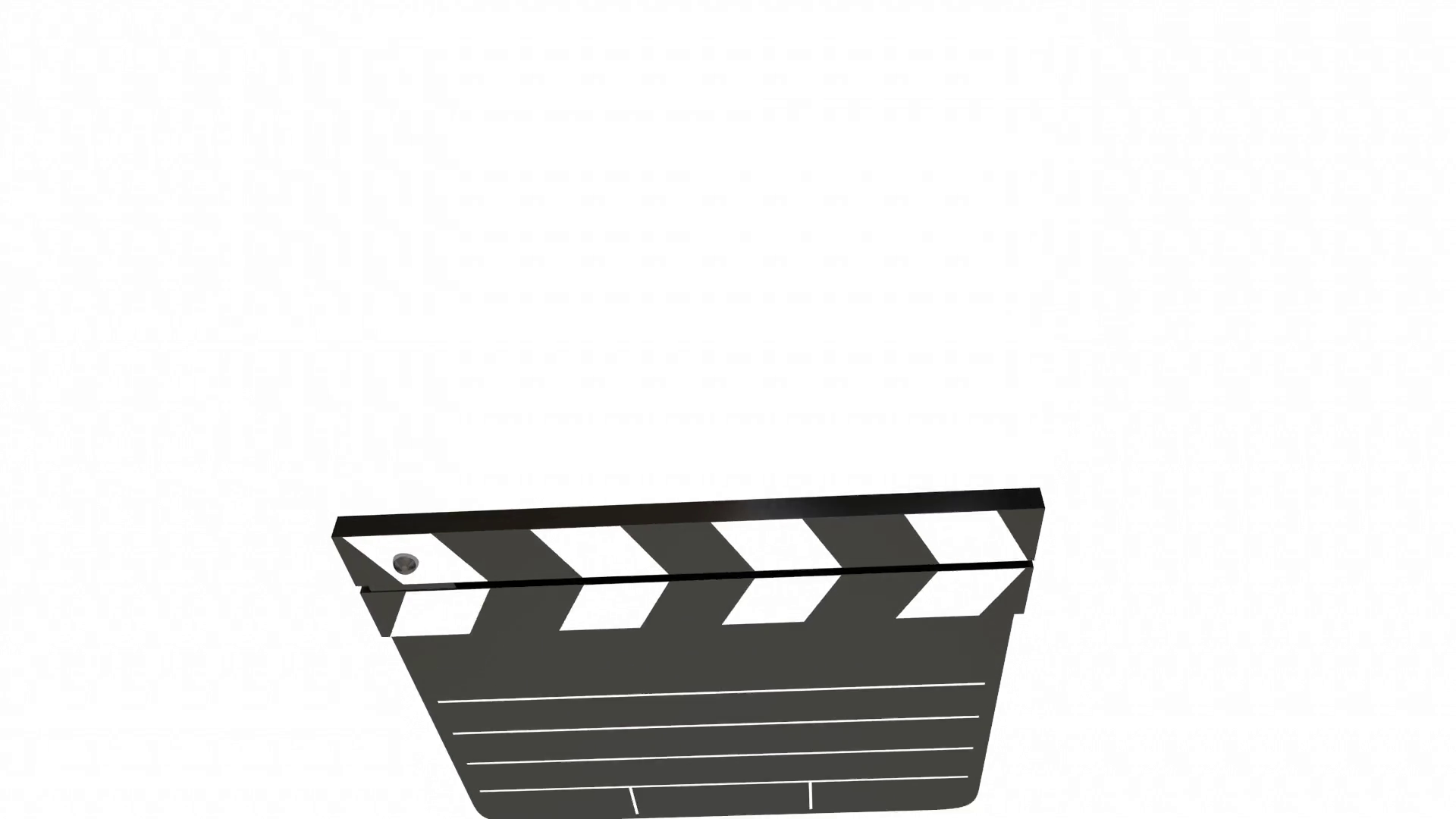 Coming Words Movie Clapper Board Preview 3 D Stock Motion Graphics SBV ...