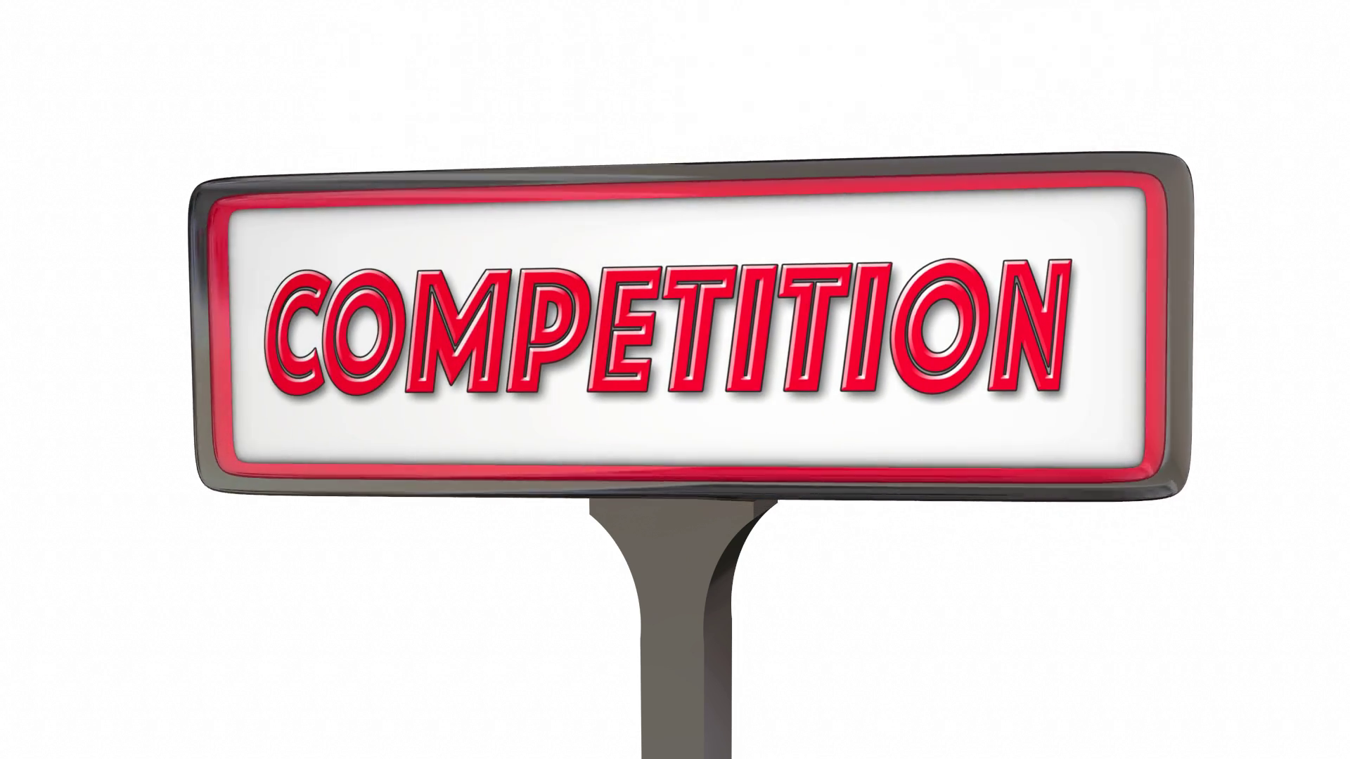 Competition Location Sign Compete New Business 3 D Animation Motion ...