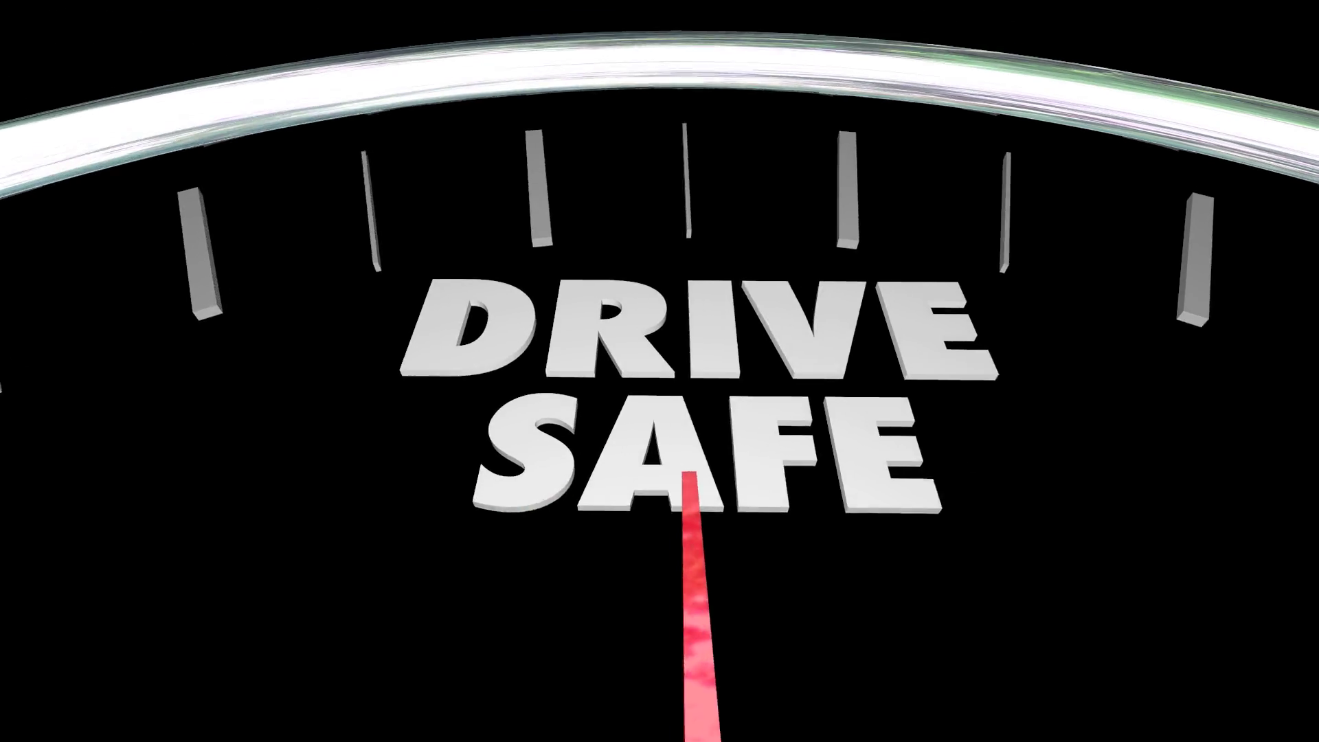 Drive Safe Alert Defensive Speedometer Motion Background - Storyblocks