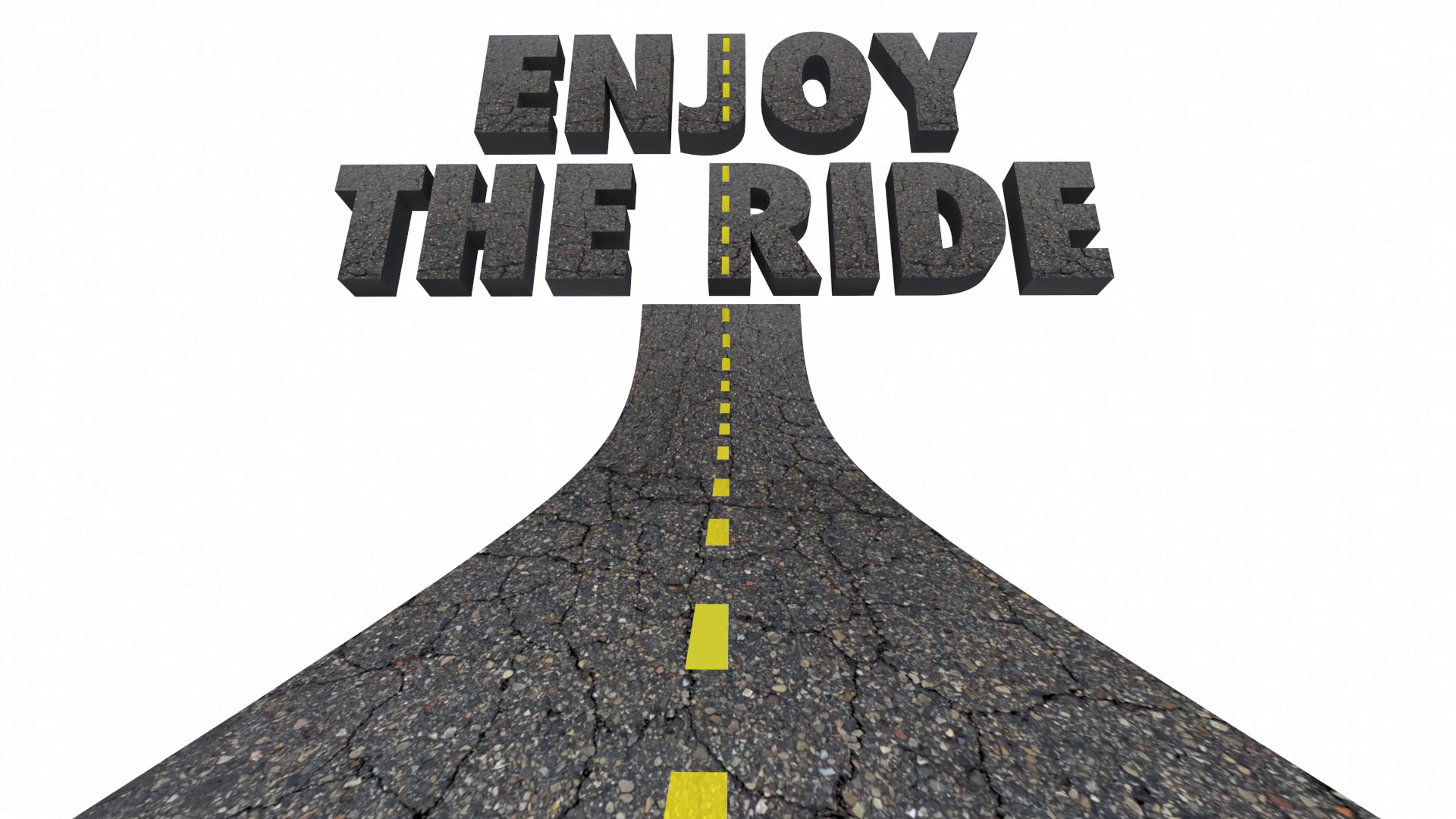 Enjoy The Ride Driving Road Words Transportation 3 D Animation Motion ...