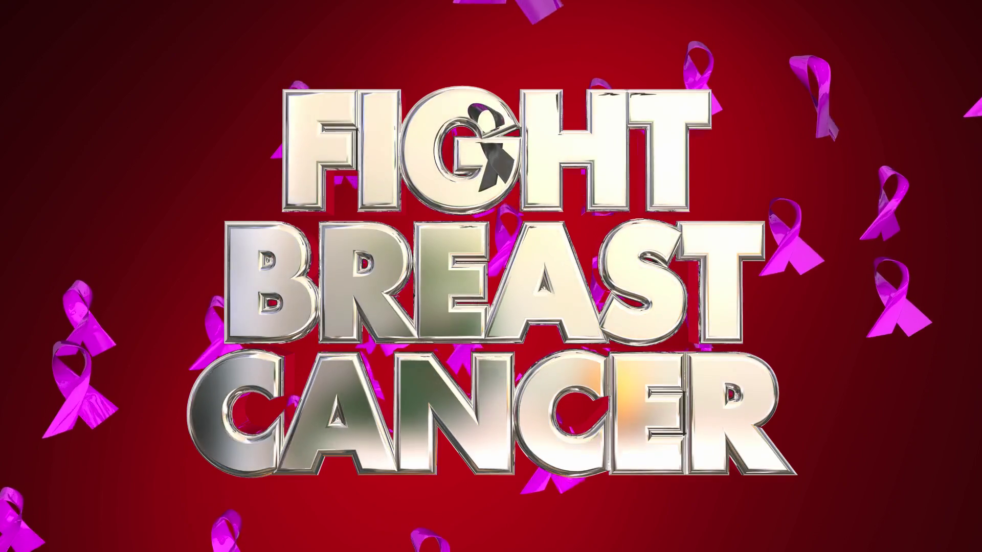 Fight Breast Cancer Ribbons Raise Awareness Stock Motion Graphics SBV ...