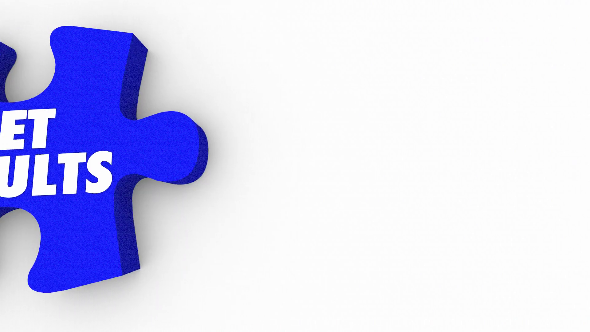 Get Results Puzzle Pieces Outcome Success 3d Stock Motion Graphics SBV ...