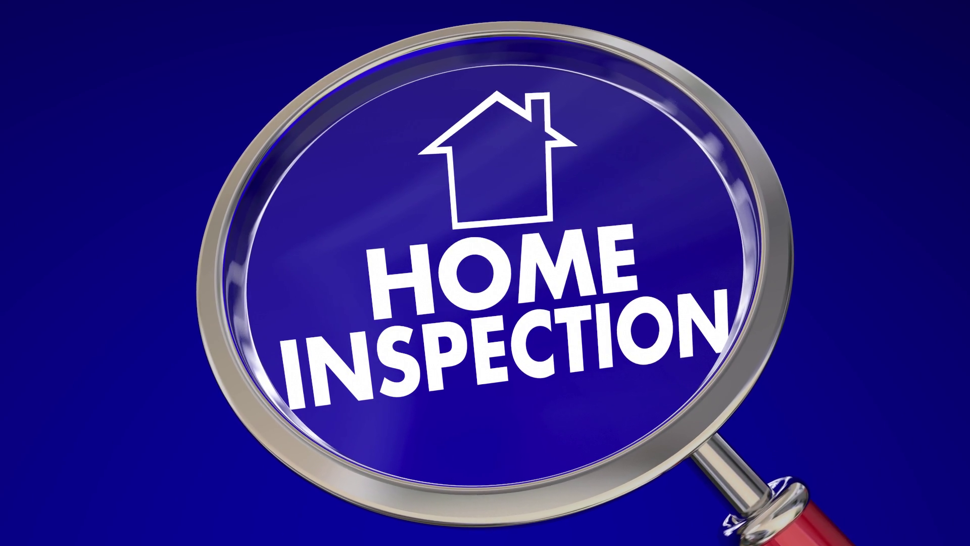 Home Inspection Magnifying Glass House Safety Check 3d Animation Motion ...