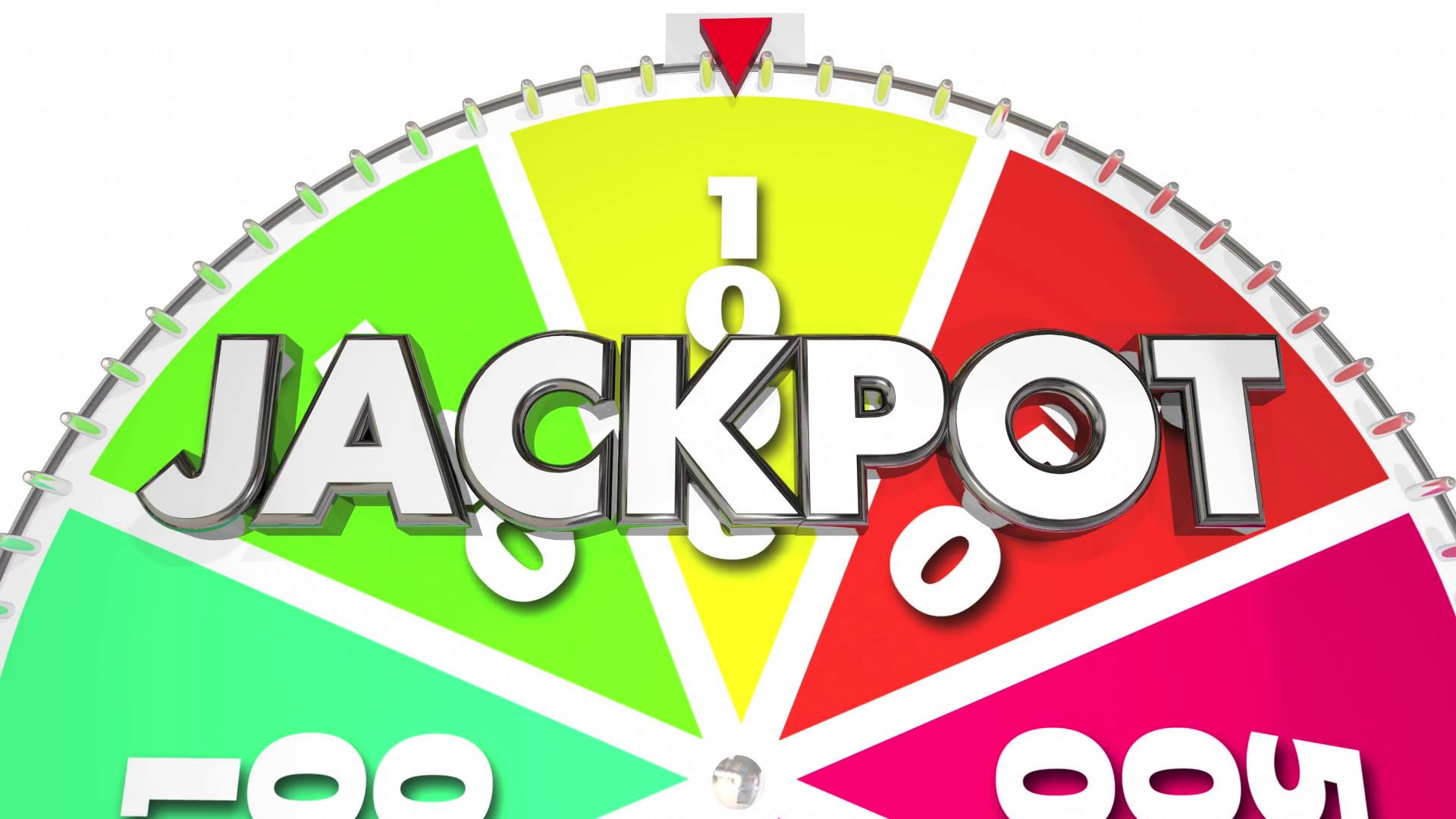 Jackpot Prize Winner Spinning Game Wheel 3 D Animation Motion ...