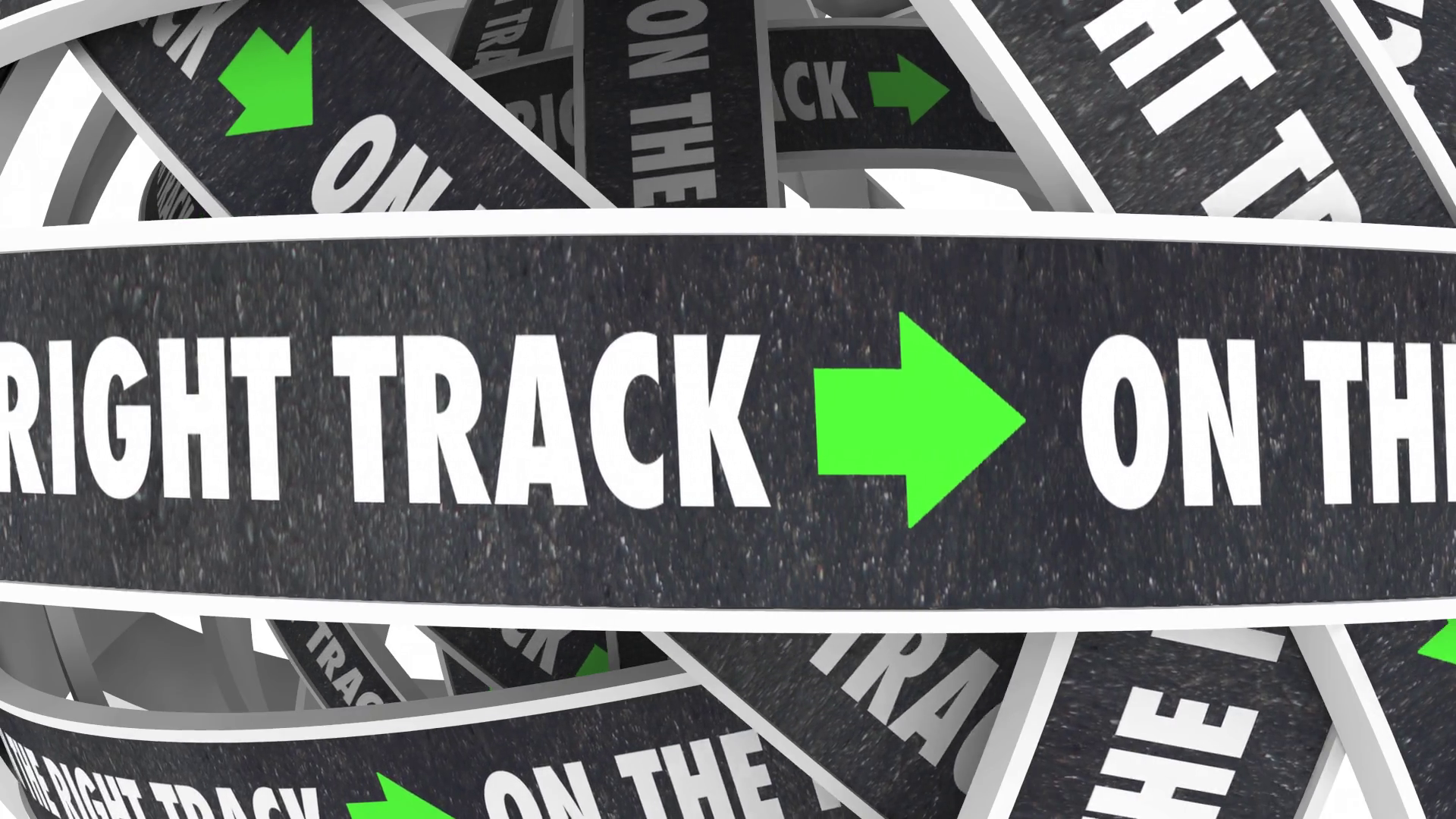 On Right Track Road Direction Ball 3d Stock Motion Graphics SBV ...