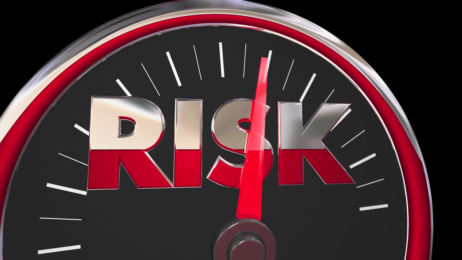 Risk Level Rising Danger Warning Speedometer 3d Animation Motion ...